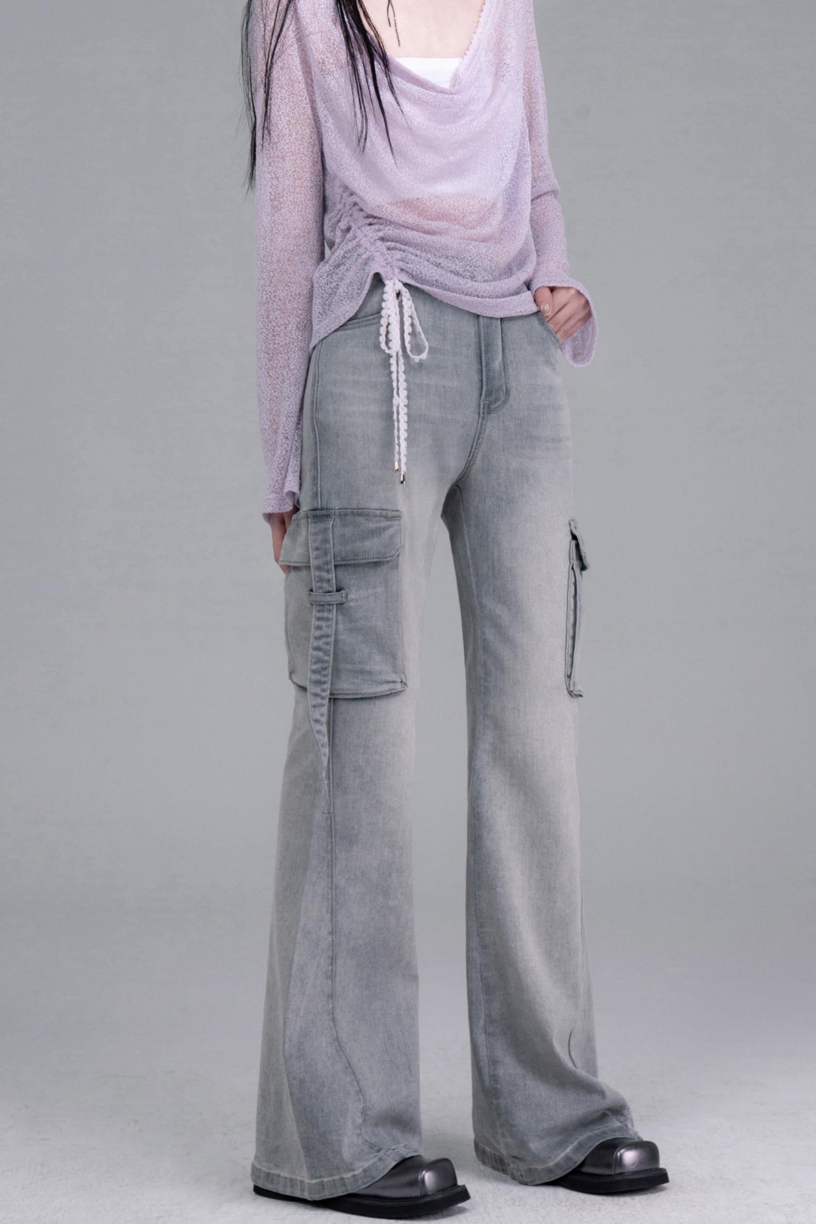 Flared Denim Pants – UrbanSheek