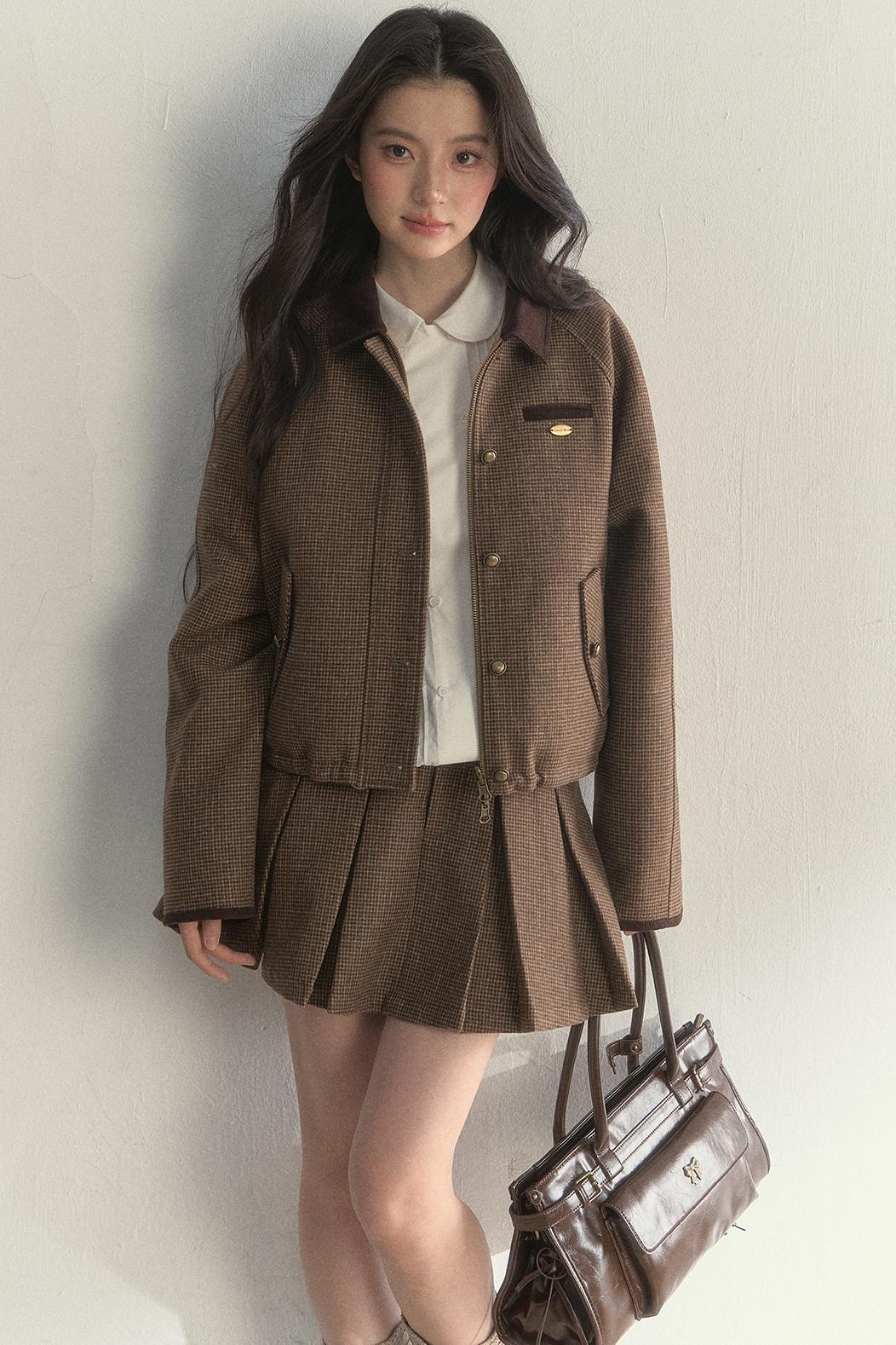 Vintage Houndstooth Reversible Jacket Set-Up – UrbanSheek