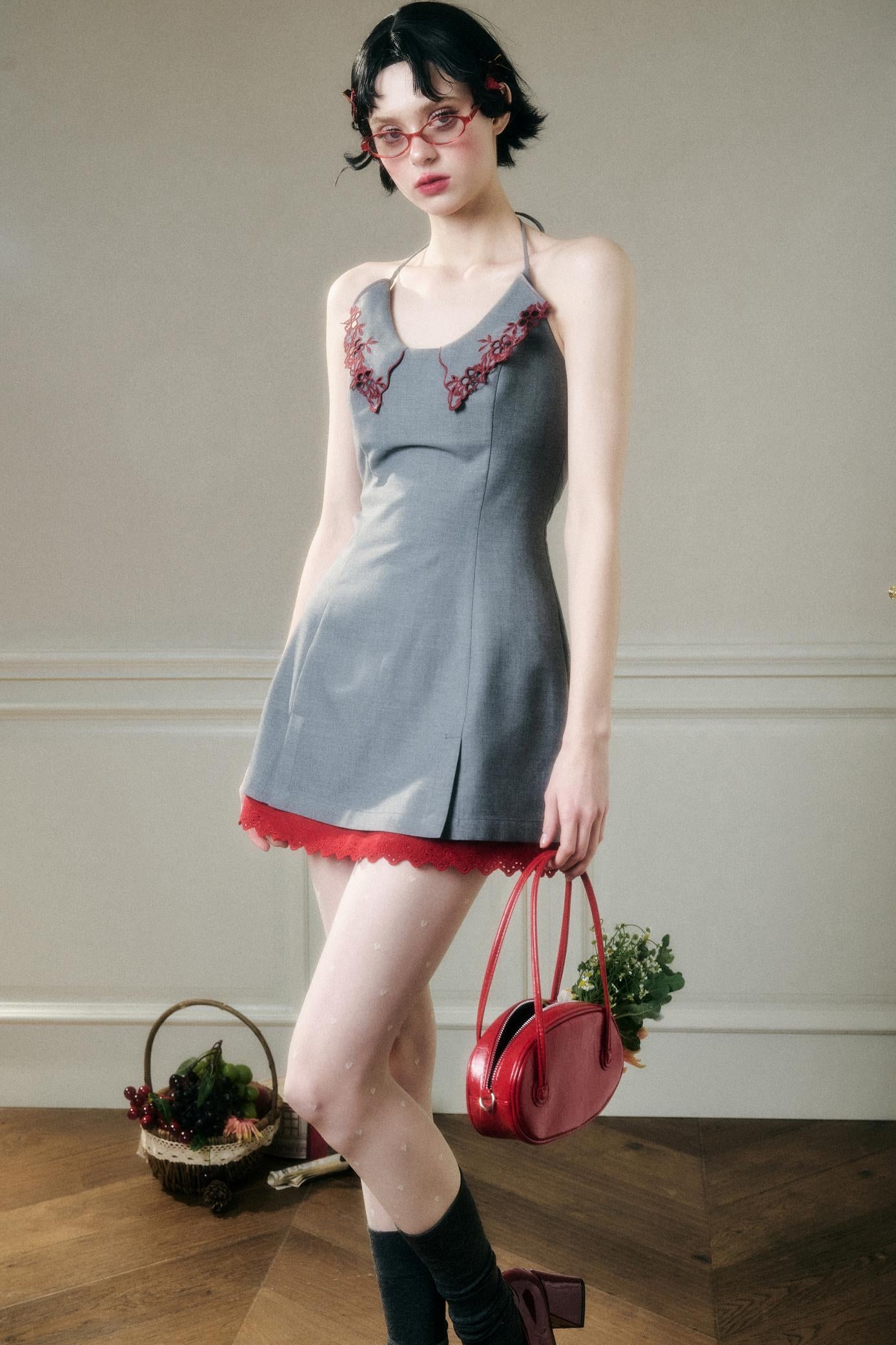 Celestial Calm Embroidered Dress – UrbanSheek