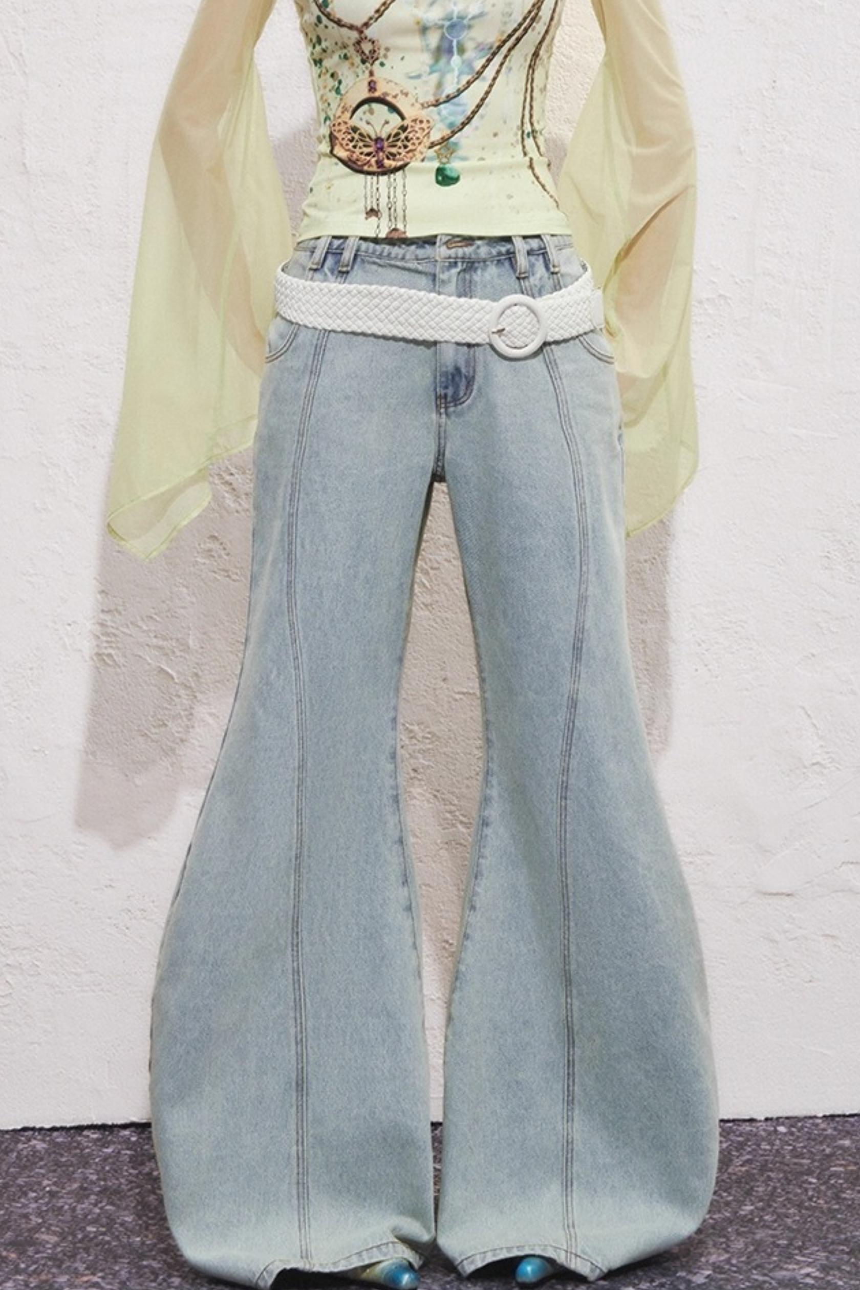 Split Sickle Pocket Heavy Jeans – UrbanSheek