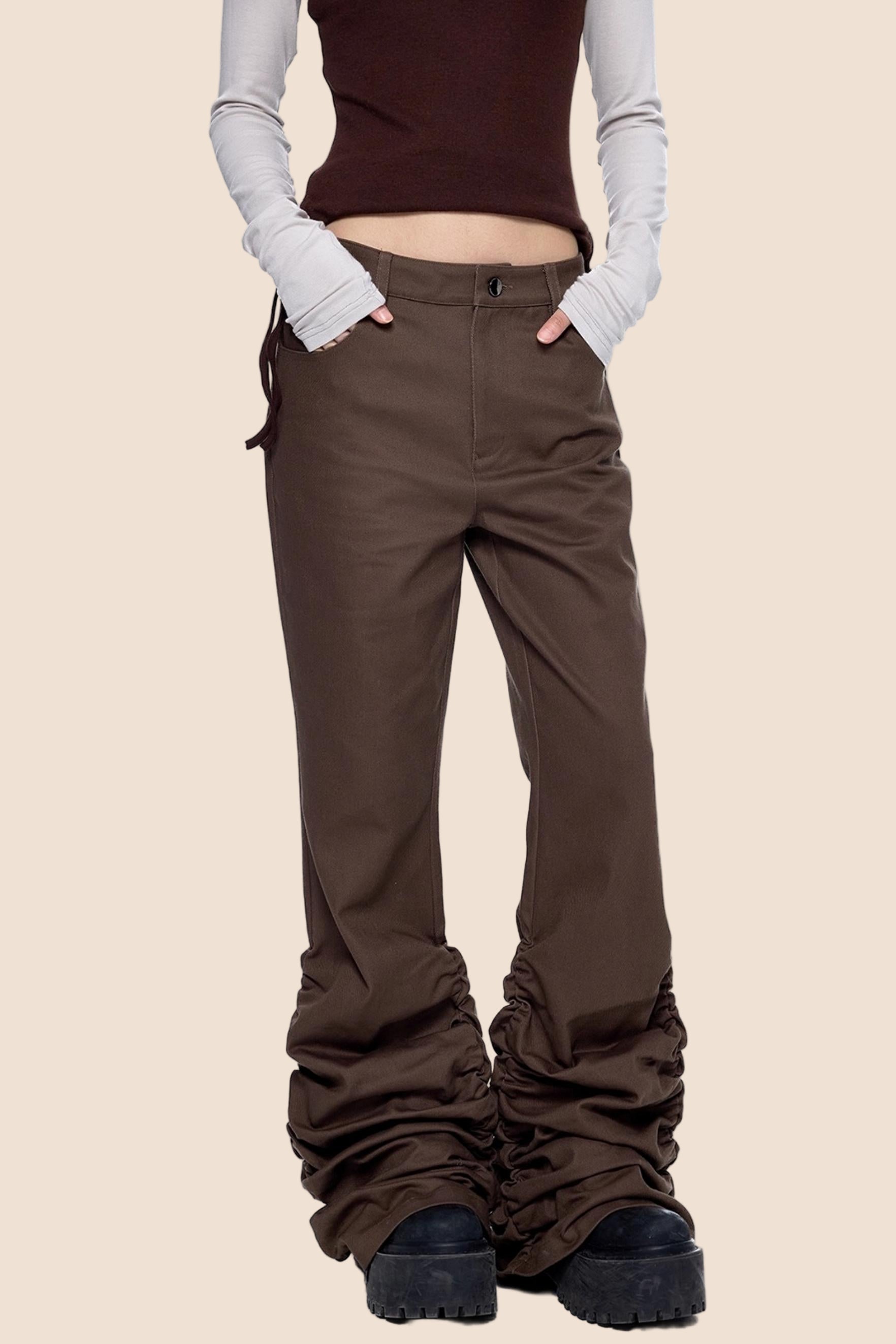 Slim Flared Slacks – UrbanSheek