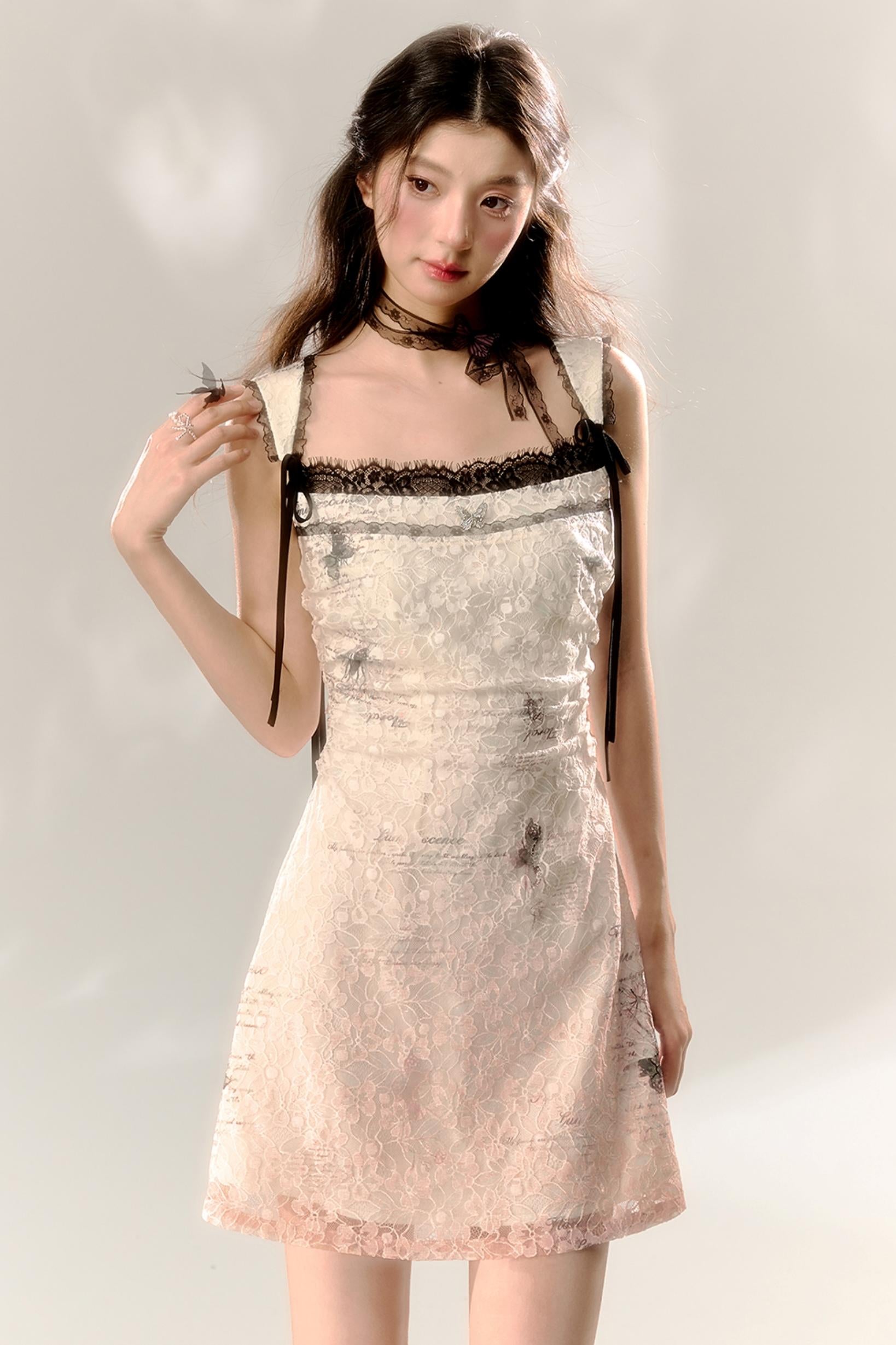 Gradient Butterfly Fragrance Slip Dress – UrbanSheek