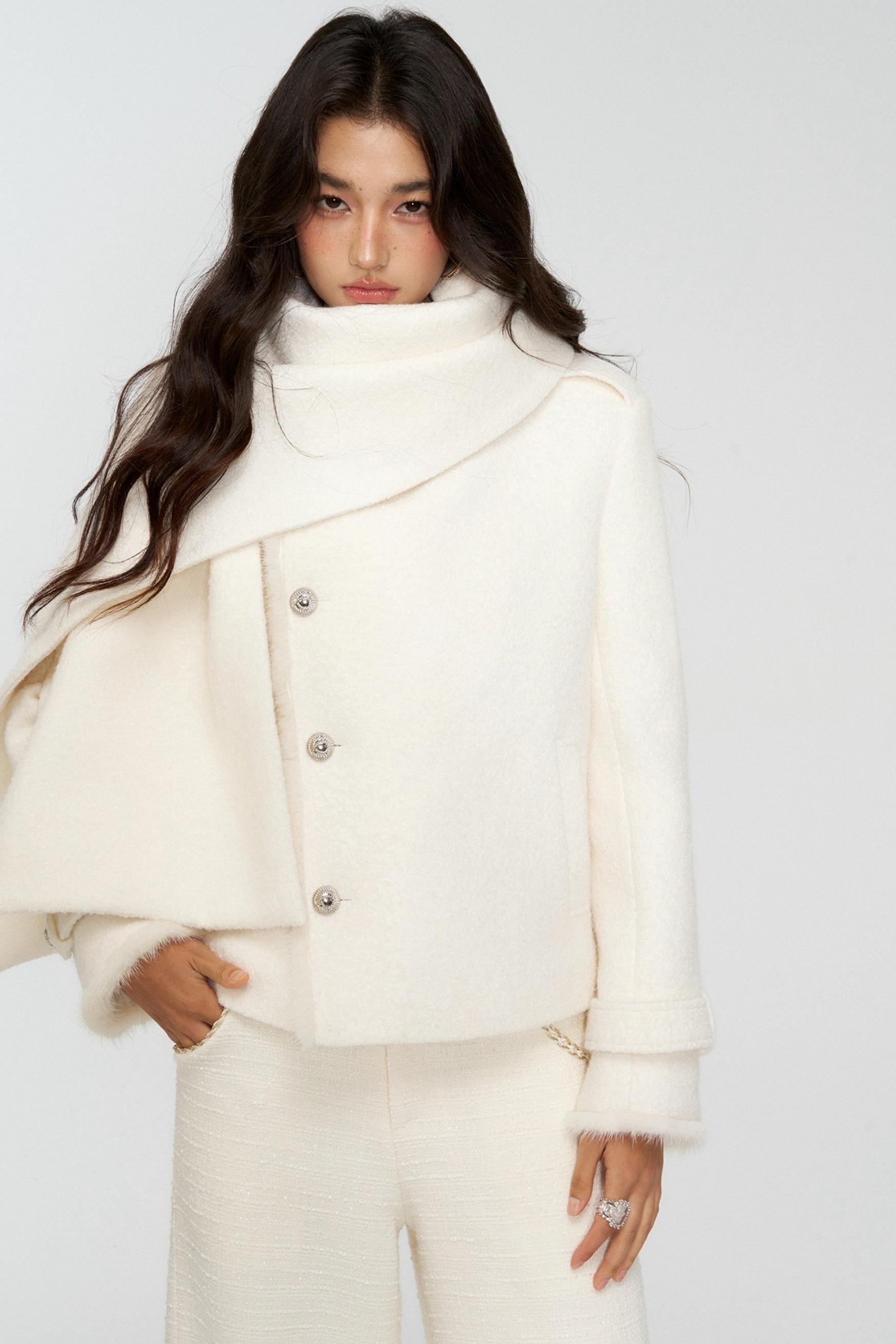 Exquisite Woolen Cropped Jacket Set-Up – UrbanSheek