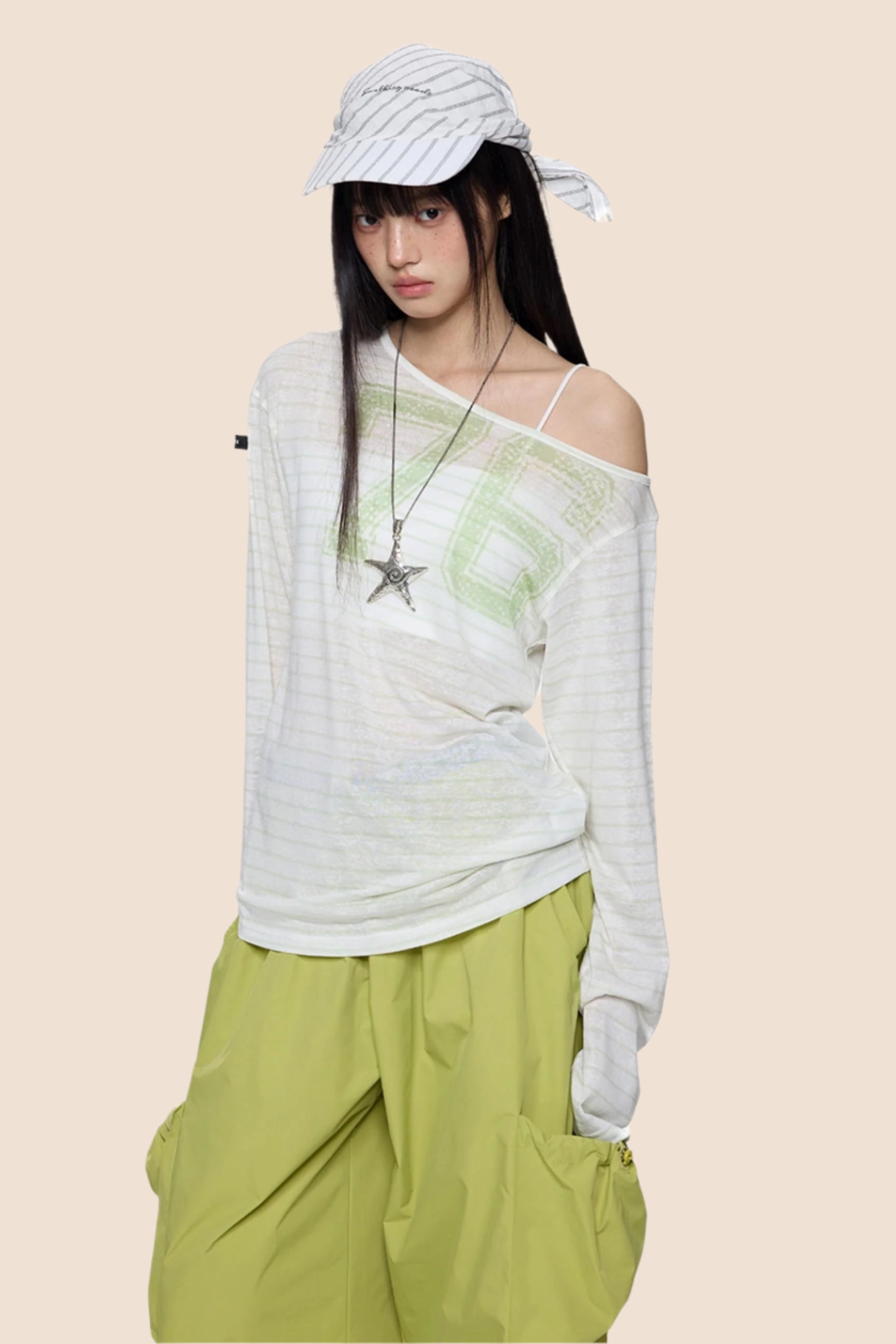 Slant Shoulder Sun Tee – UrbanSheek