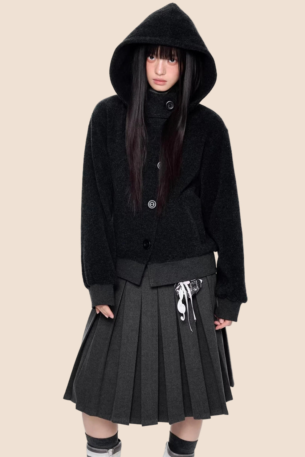 Vintage Woolen Hooded Jacket – UrbanSheek