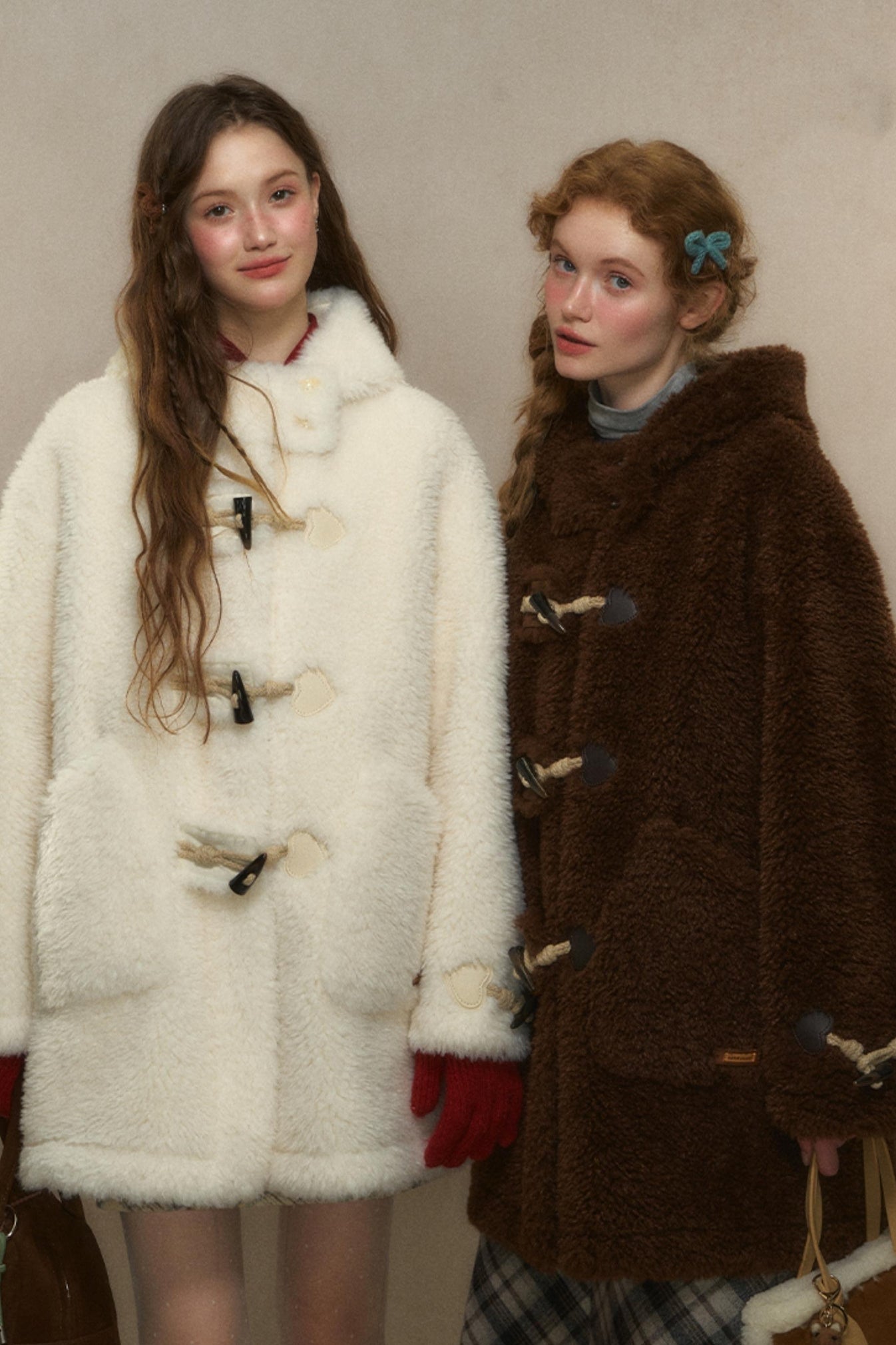 Loose Fit Wool Coat With Horn Buttons – UrbanSheek