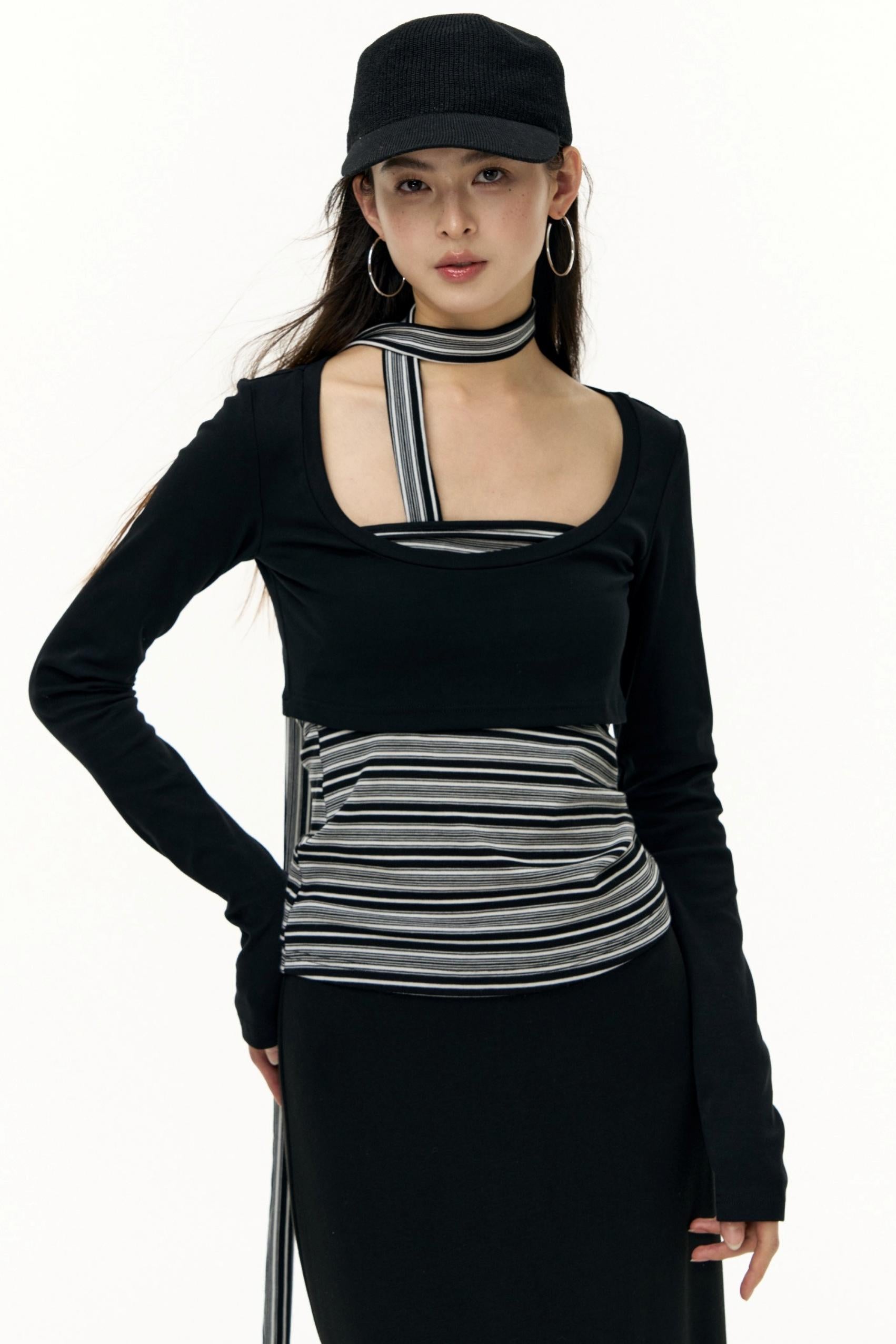 Salt Tea Polka Dot Striped Smock Set – UrbanSheek