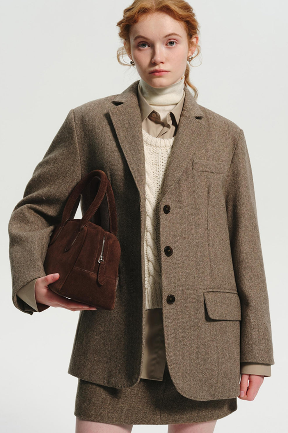 Vintage Herringbone Wool Suit Set-Up – UrbanSheek