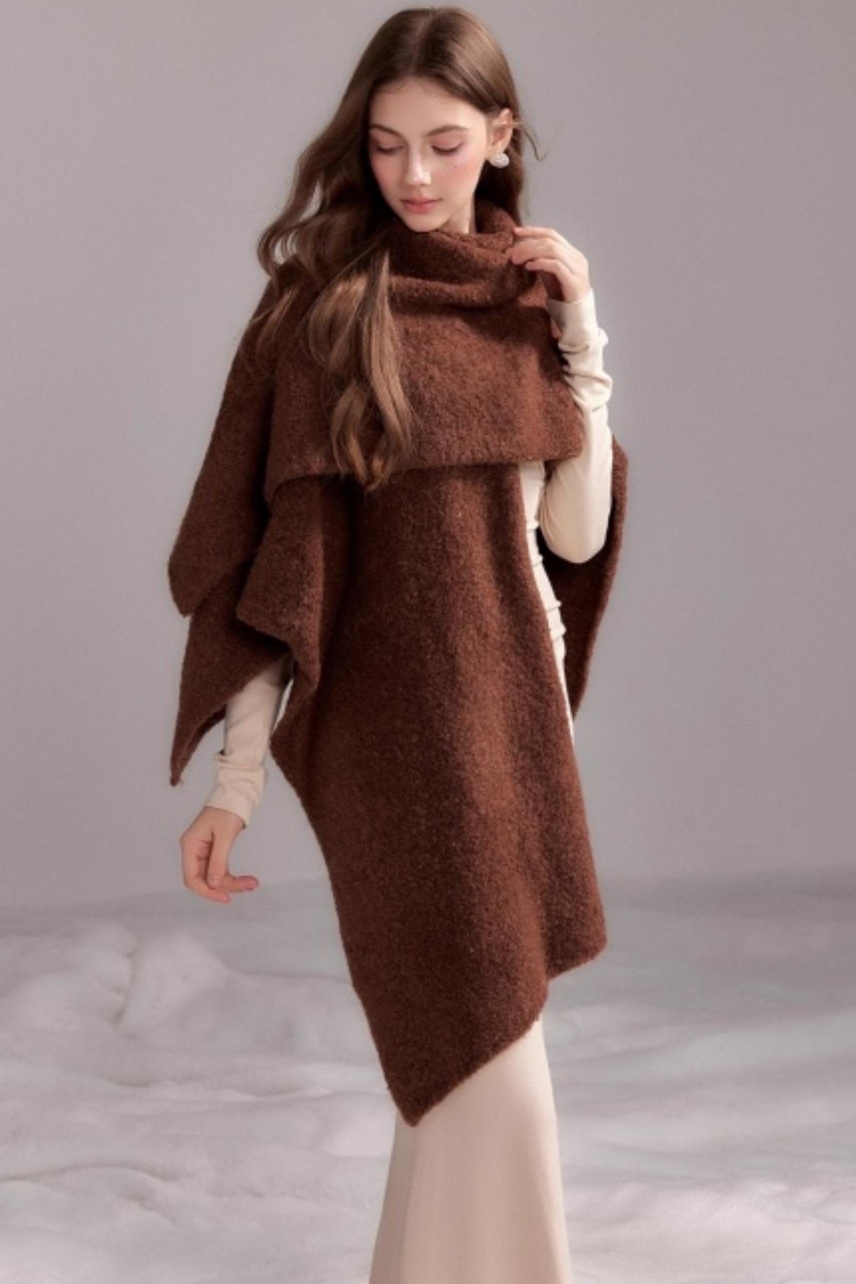Soft Wool Cloak Shawl – UrbanSheek