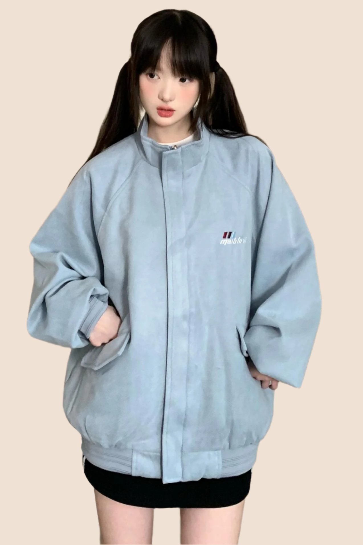 Casual Loose Reversible Baseball Jacket – UrbanSheek