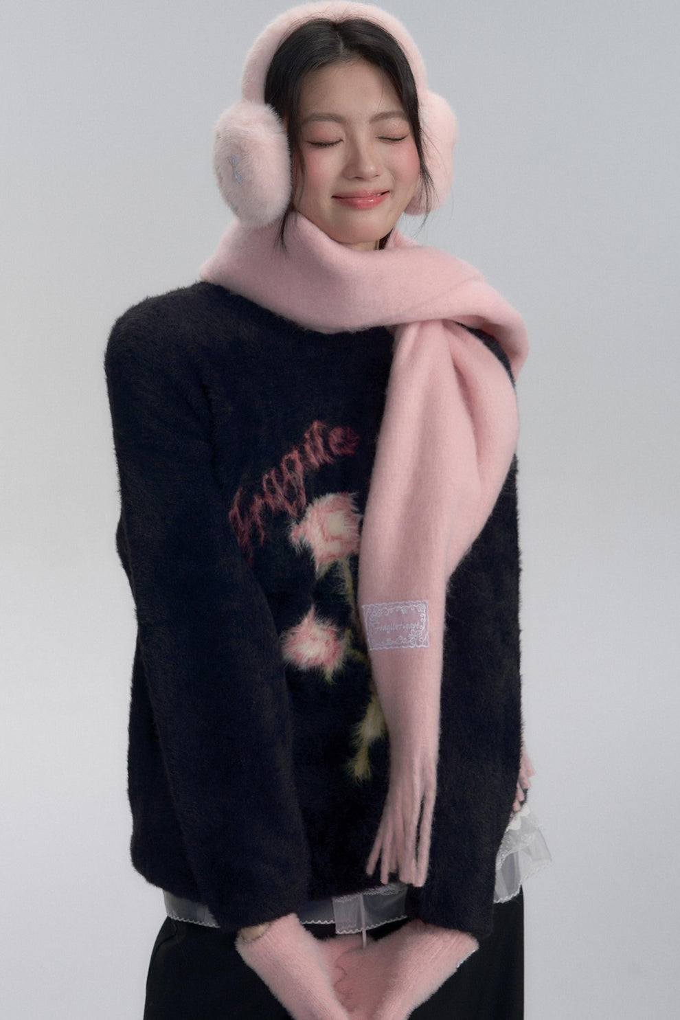 Soft Oversized Rose Sweater – UrbanSheek