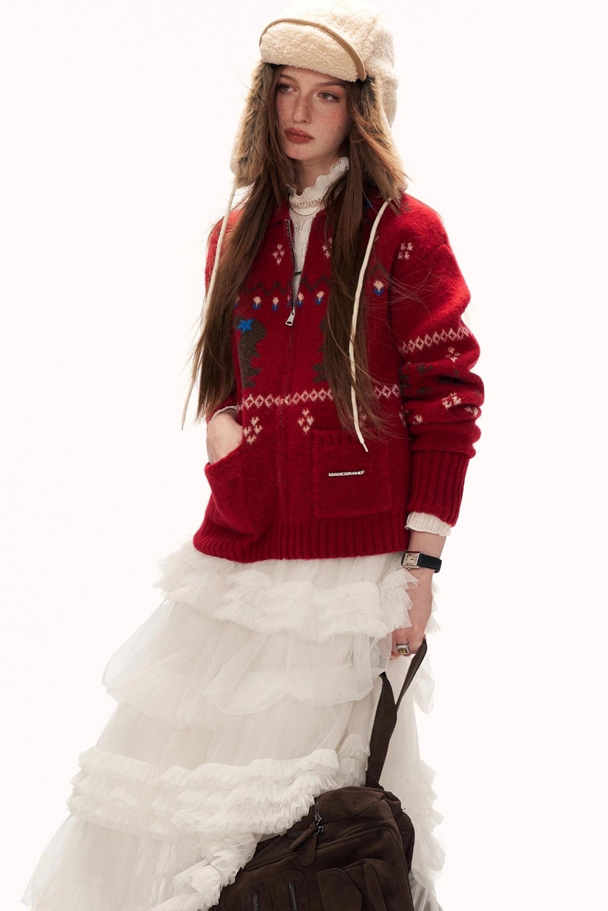 Snowflake Rabbit Knit Cardigan – UrbanSheek