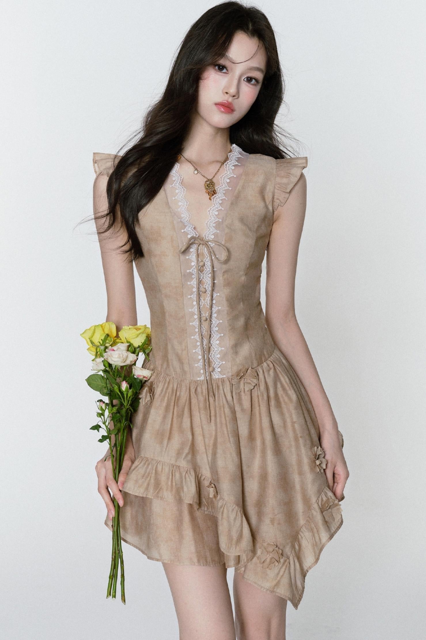V-Neck Sleeve Dress – UrbanSheek