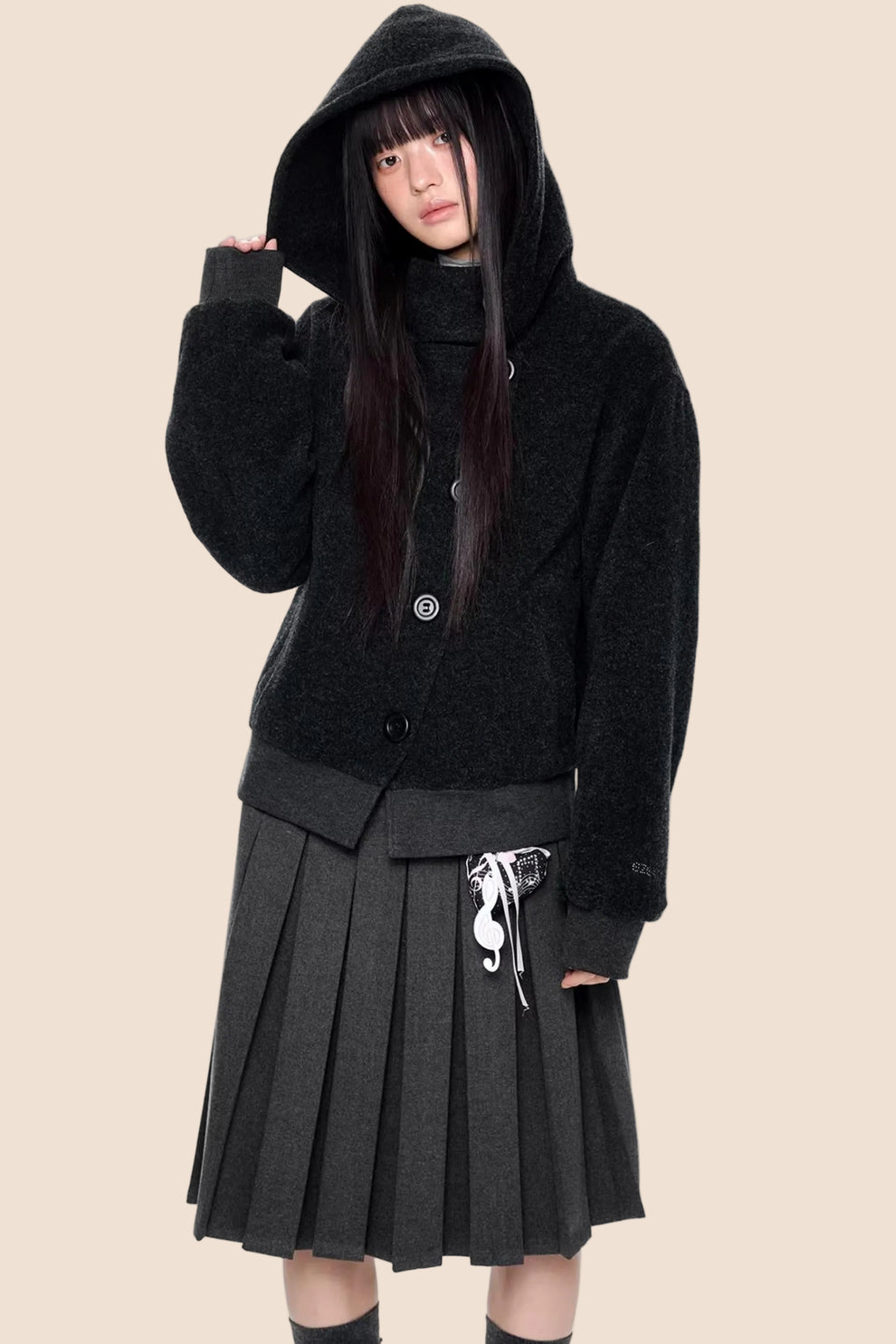 Vintage Woolen Hooded Jacket – UrbanSheek