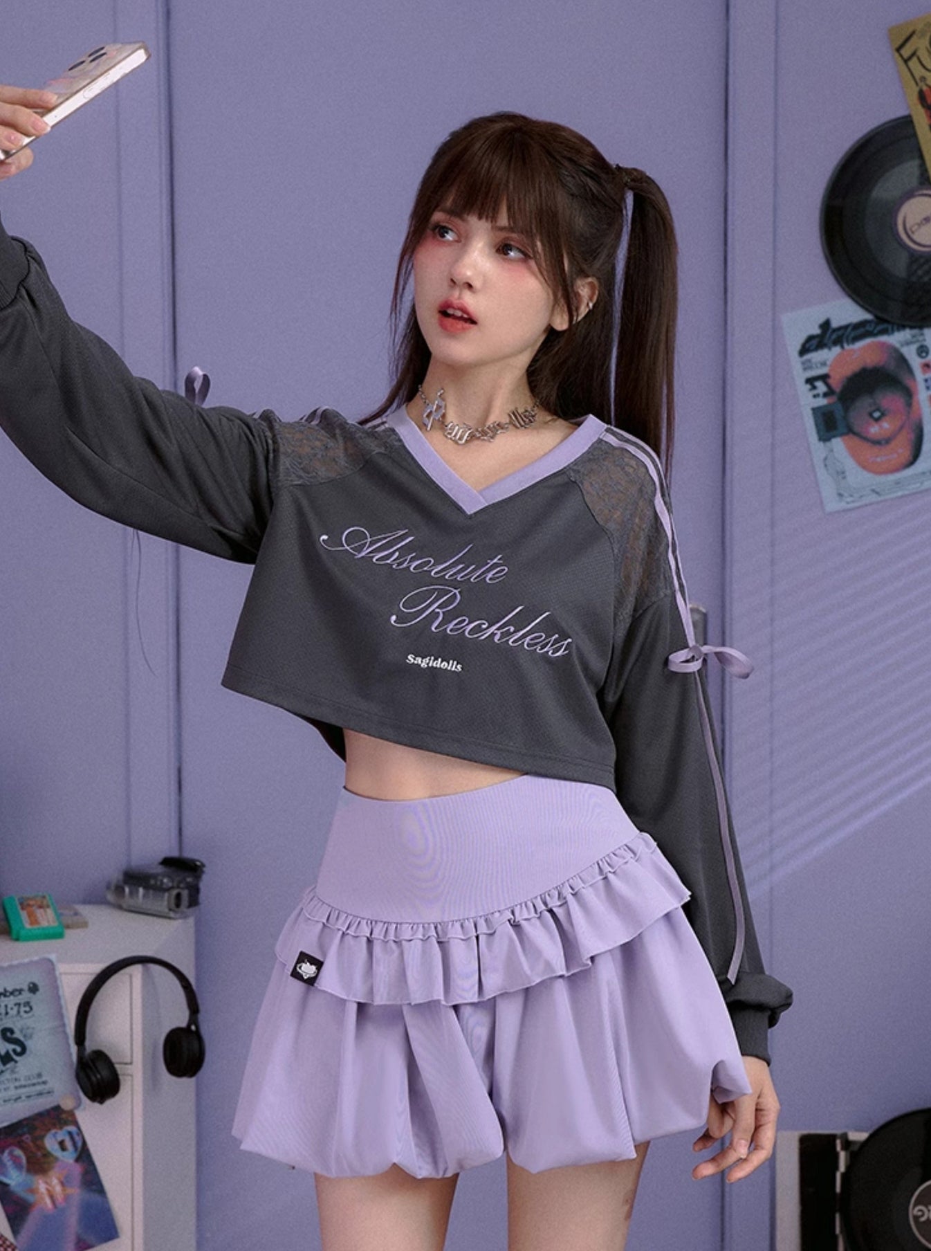 Playful Purple Puffy Short Skirt – UrbanSheek