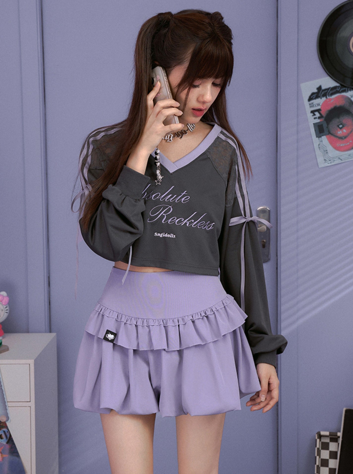 Playful Purple Puffy Short Skirt – UrbanSheek