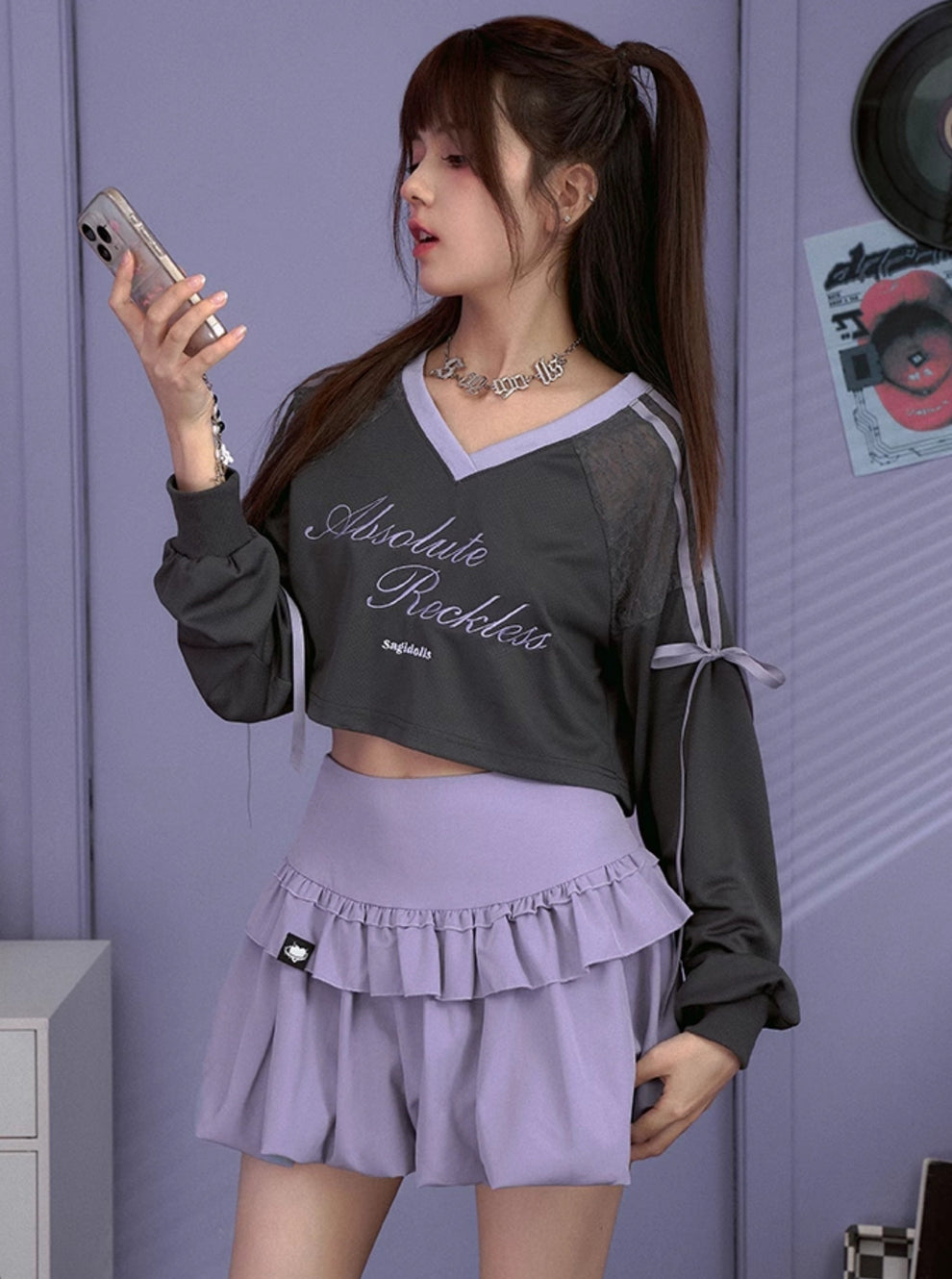 Playful Purple Puffy Short Skirt – UrbanSheek