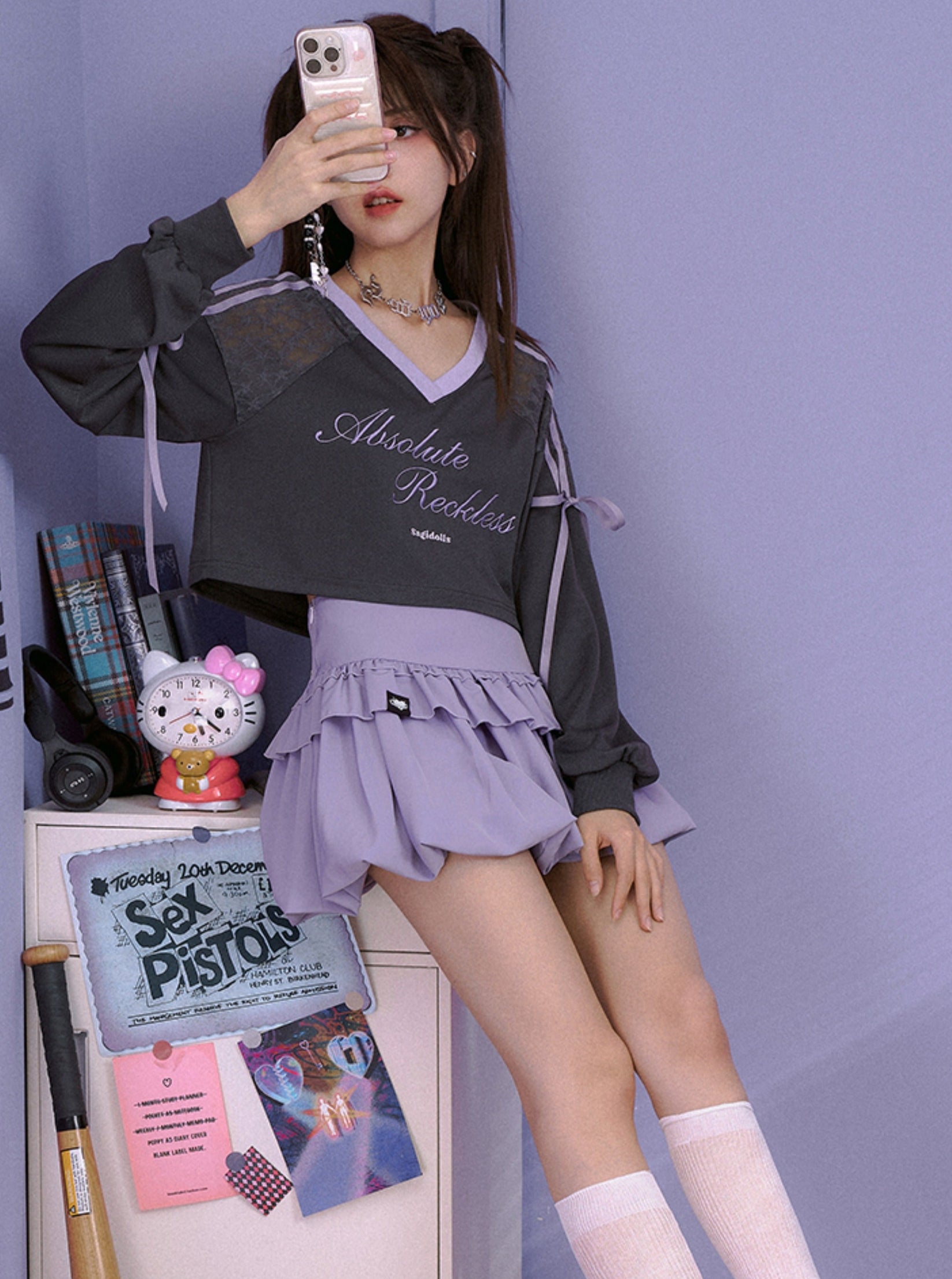 Playful Purple Puffy Short Skirt – UrbanSheek