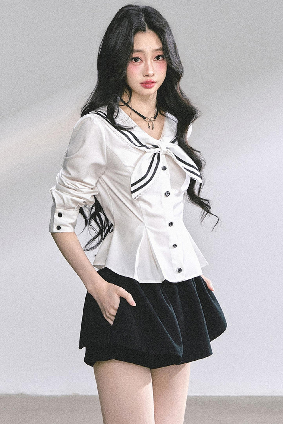 Autumn Navy Top – UrbanSheek