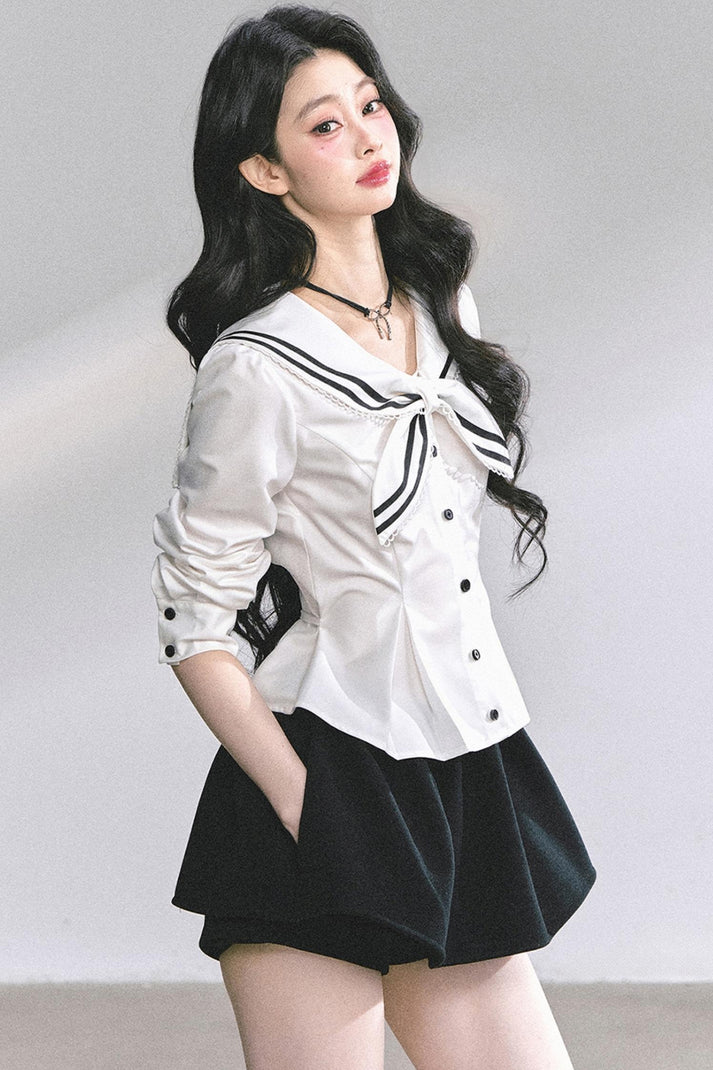 Autumn Navy Top – UrbanSheek