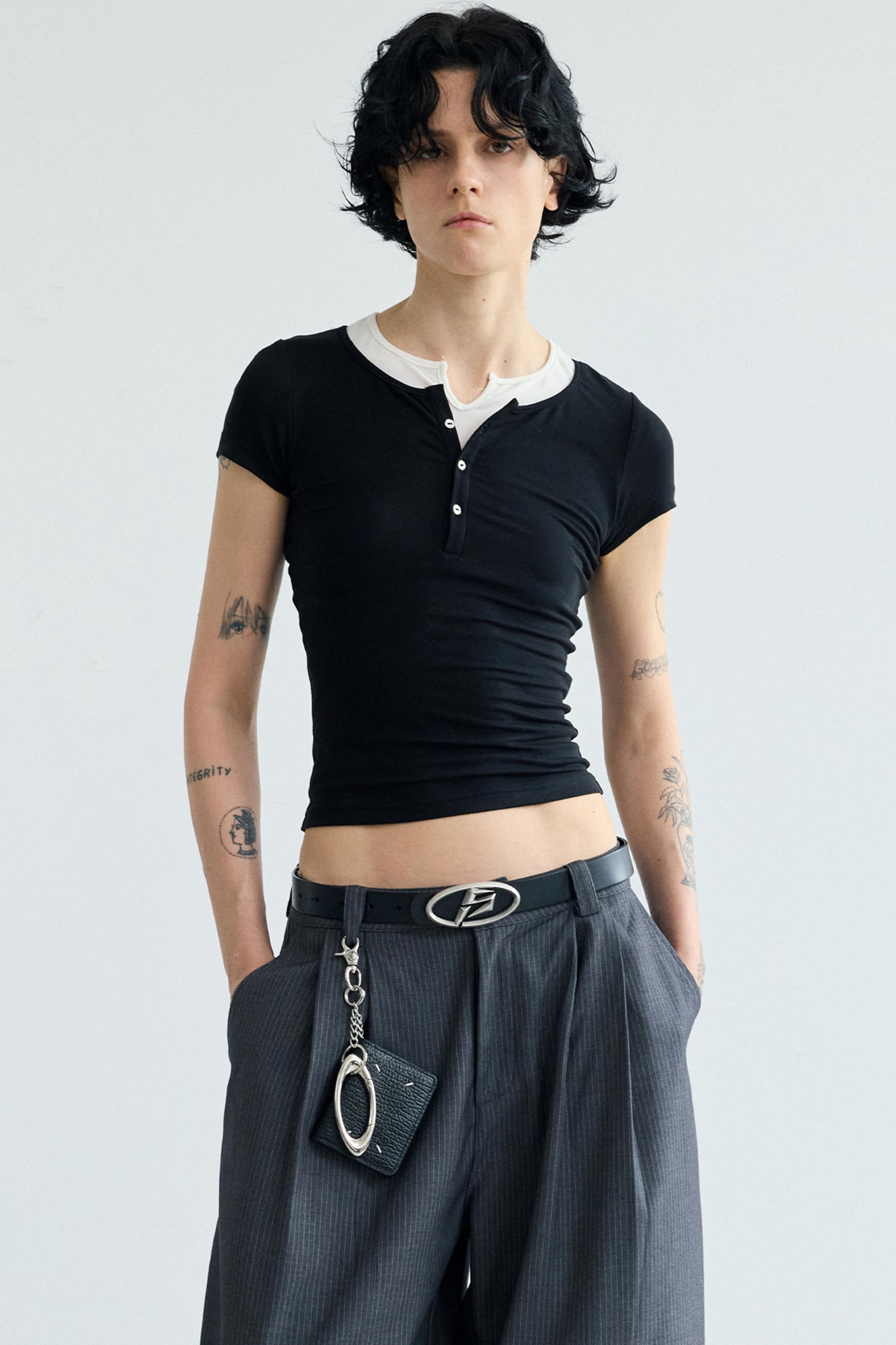 Slim Layered Tee – UrbanSheek