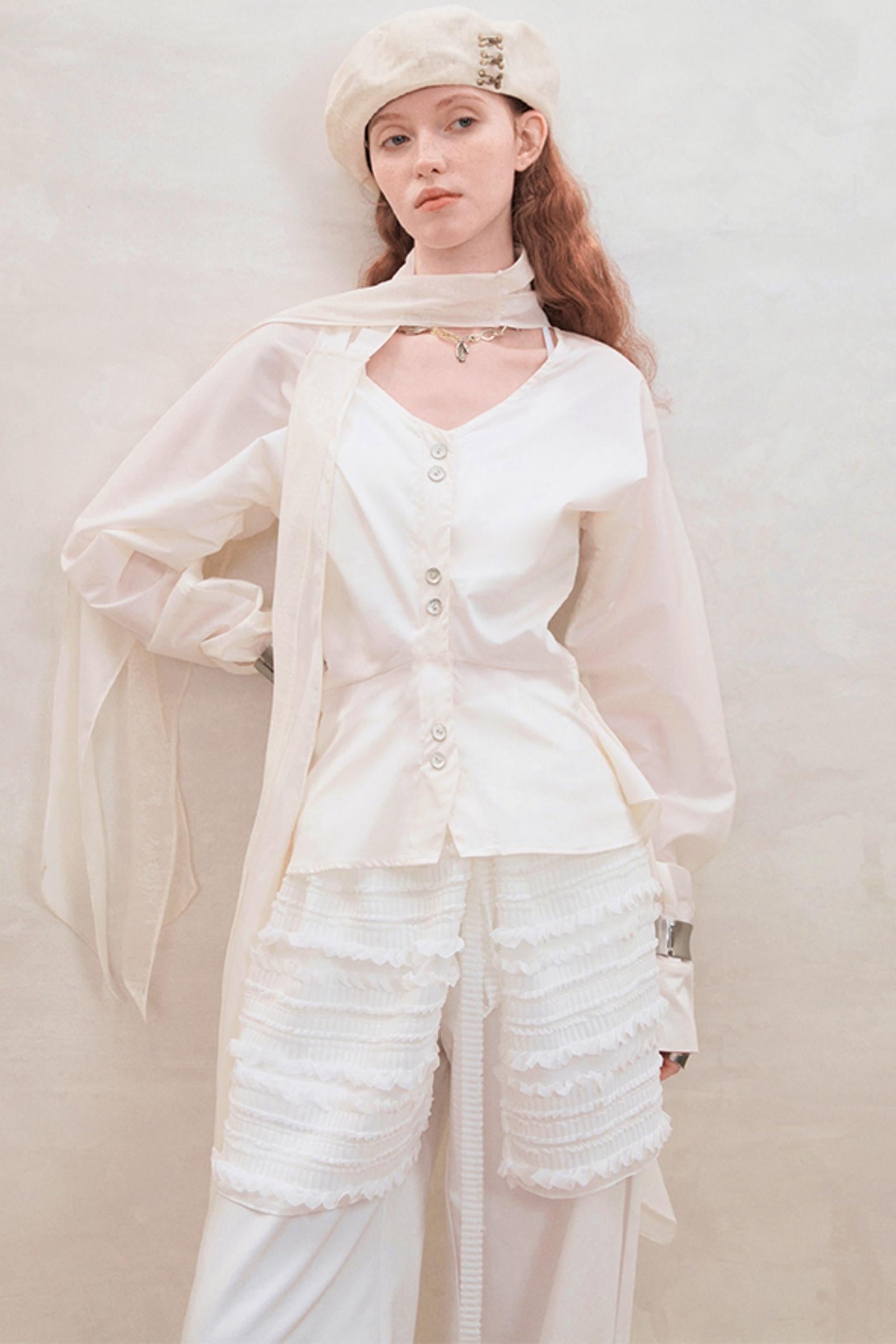 French Style Waist Cinched Shirt Set-Up – UrbanSheek