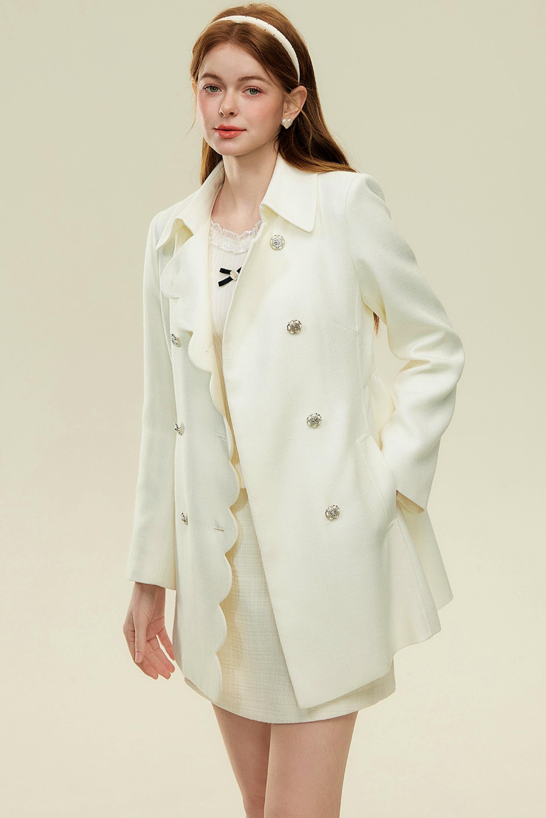 Chic French Double-Breasted Trench Coat – UrbanSheek