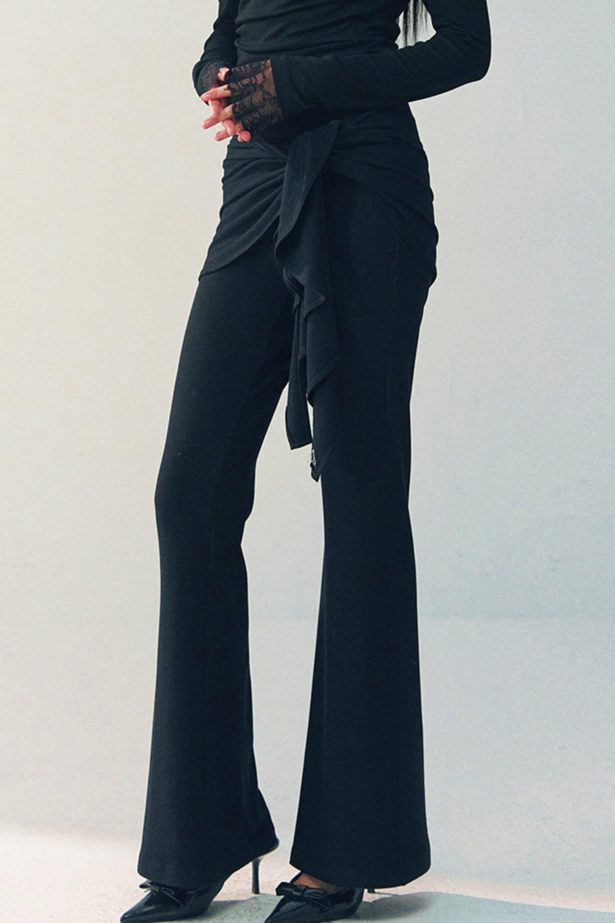 High-Waisted Flared Pants – UrbanSheek
