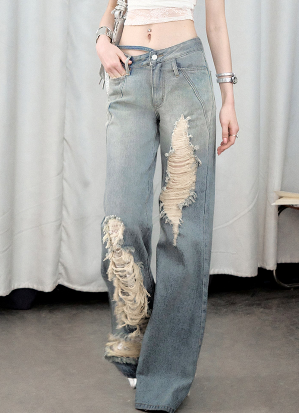 Nirvana Gradient Wide-Leg Pants – UrbanSheek