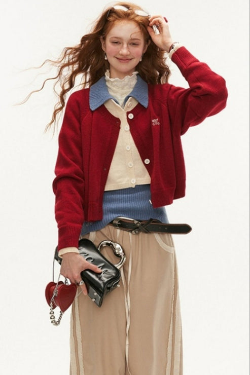 Vintage College Style Sweater Jacket – UrbanSheek