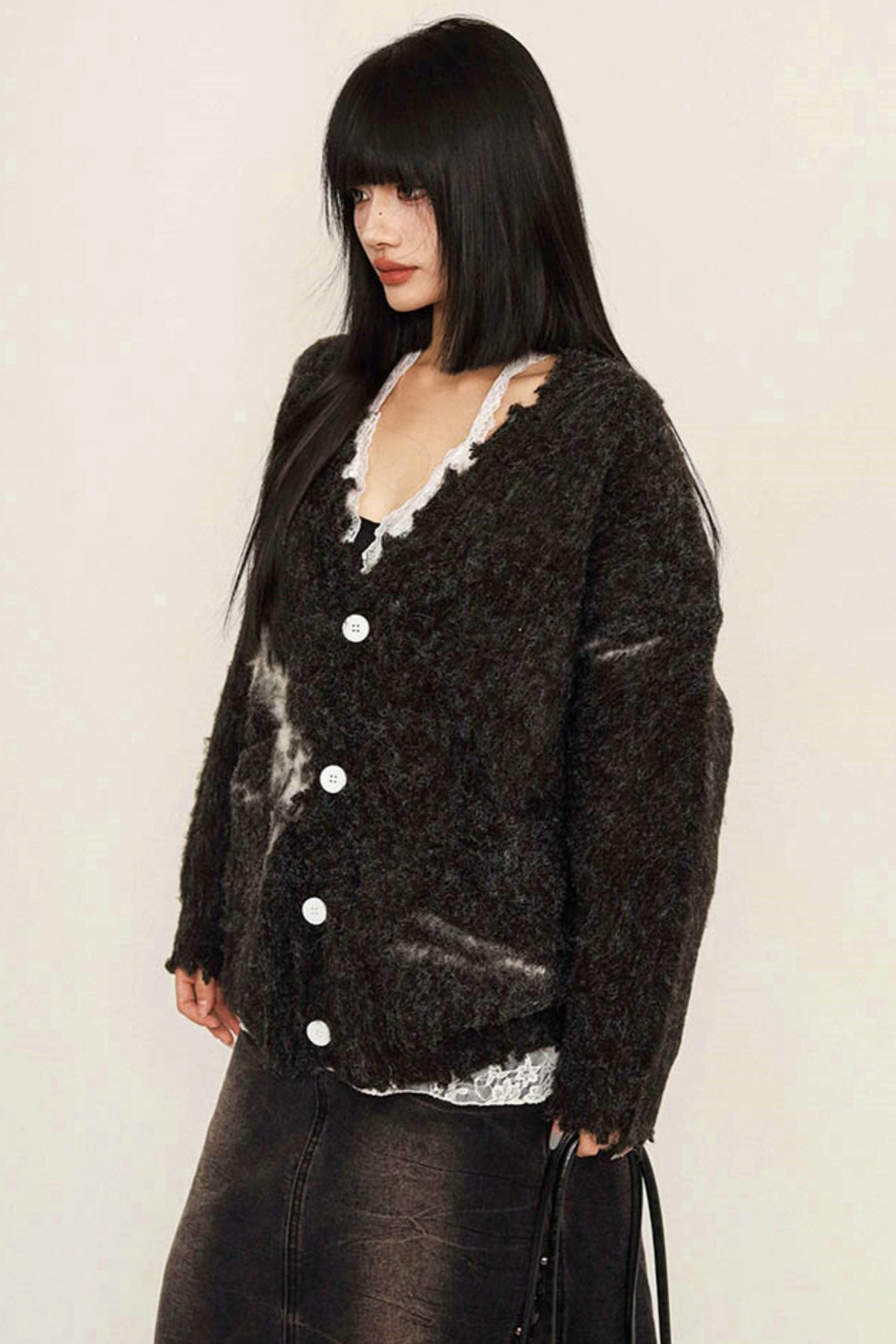Versatile Frayed Knit Cardigan – UrbanSheek