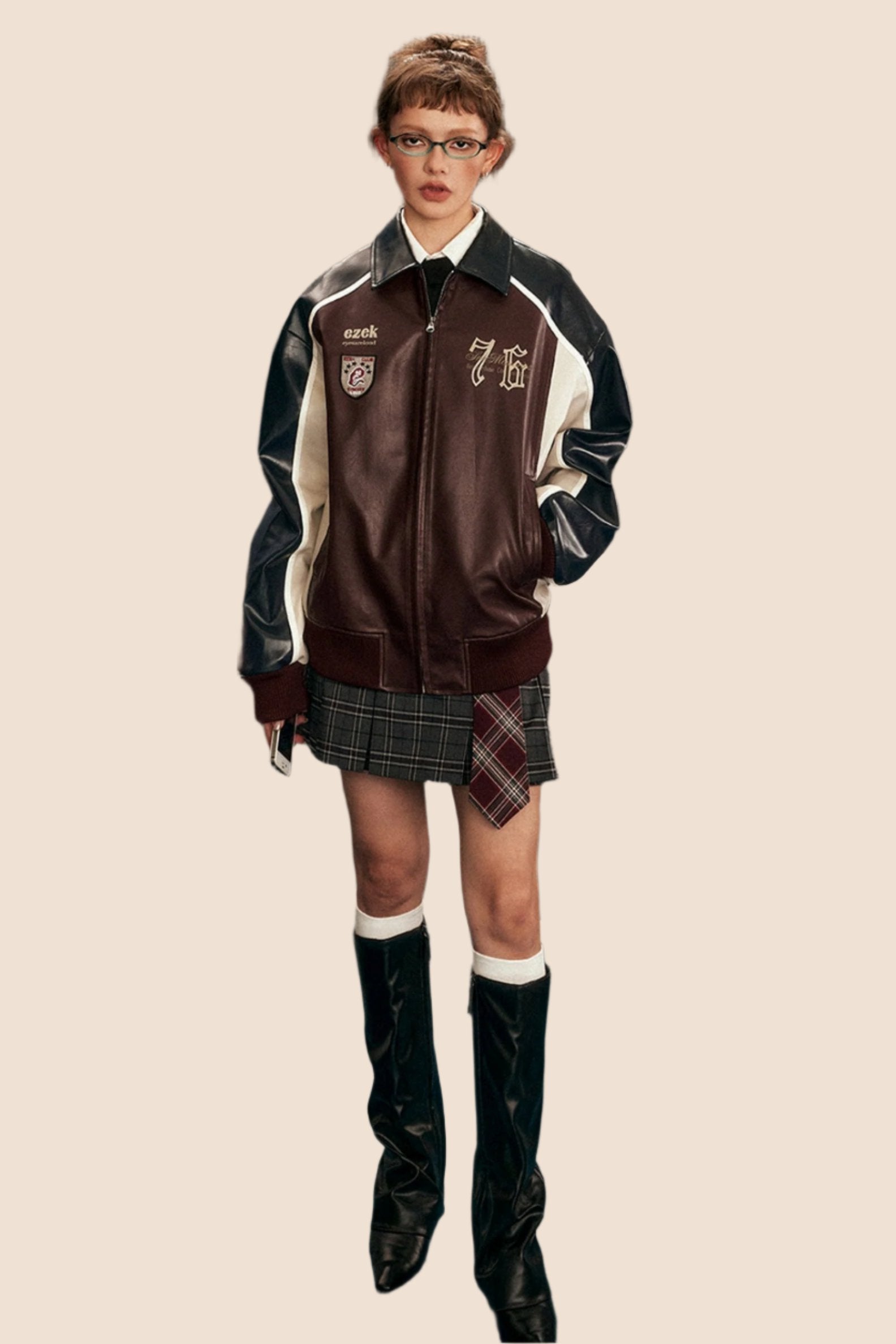 Vintage Dropped Sleeve Biker Jacket – UrbanSheek