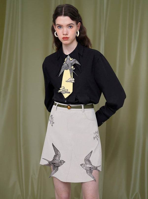 French Retro Niche Design Bow Necktie – UrbanSheek