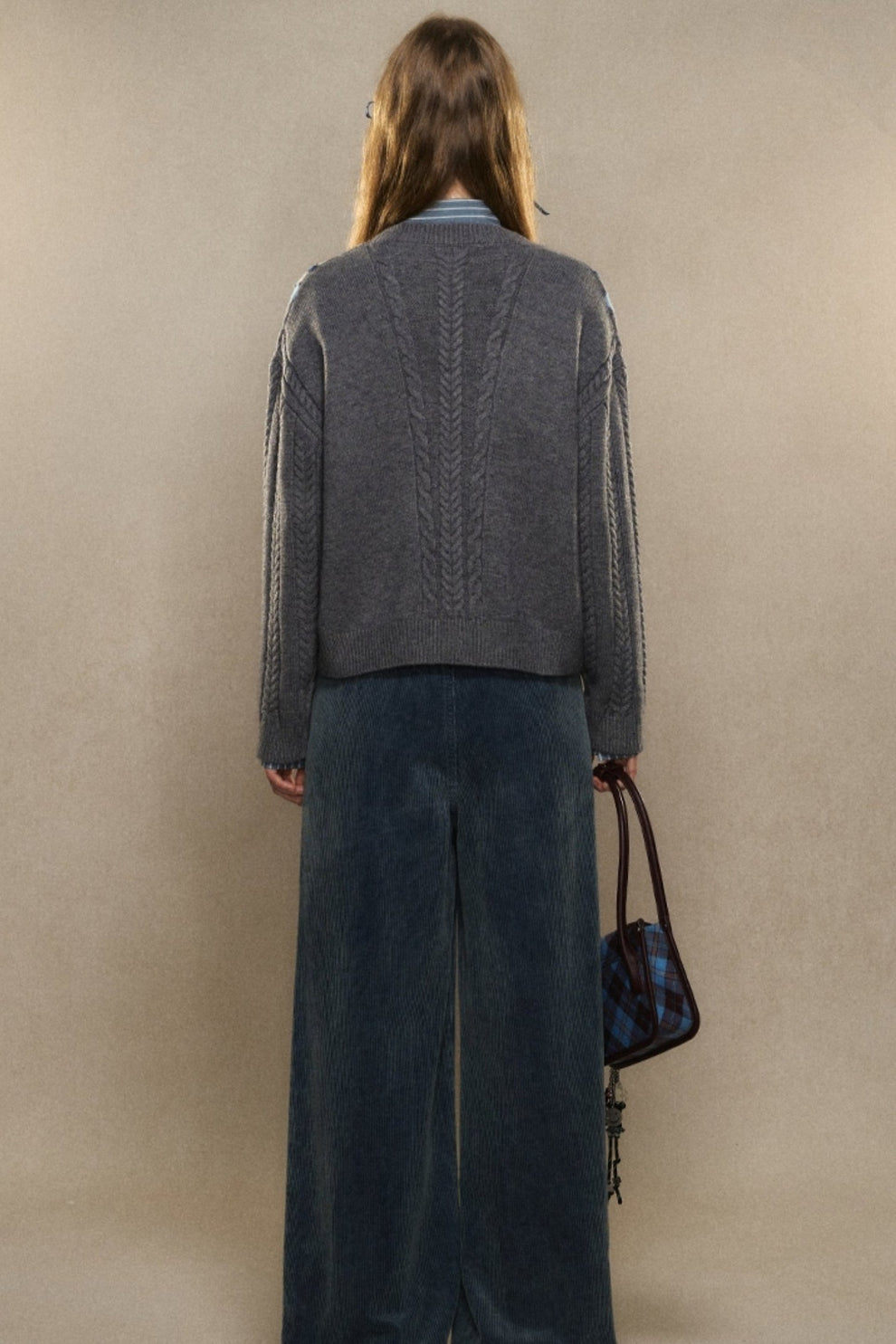 Crochet Retro Preppy V-Neck Knitted Cardigan – UrbanSheek