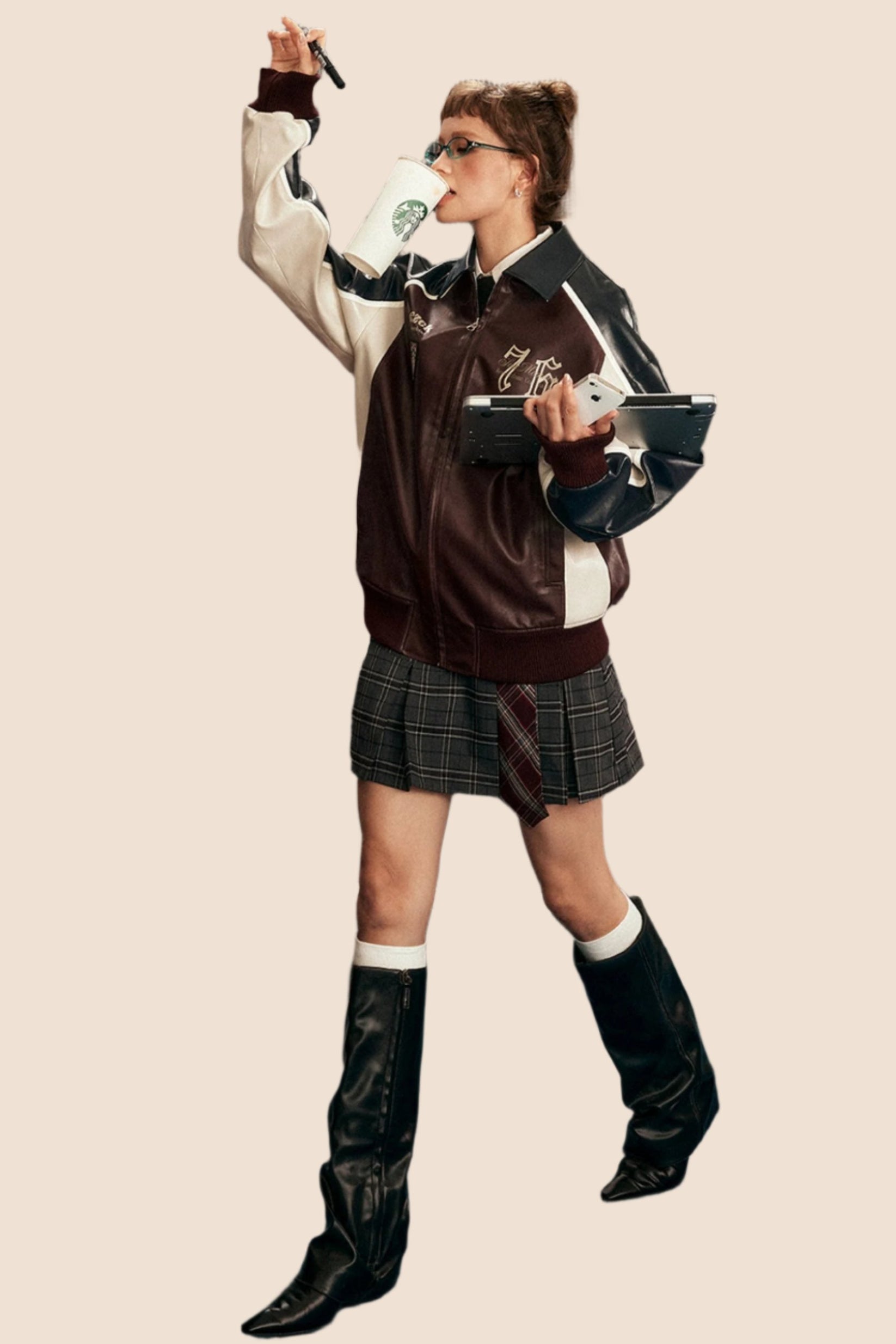 Vintage Dropped Sleeve Biker Jacket – UrbanSheek