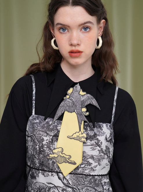 French Retro Niche Design Bow Necktie – UrbanSheek