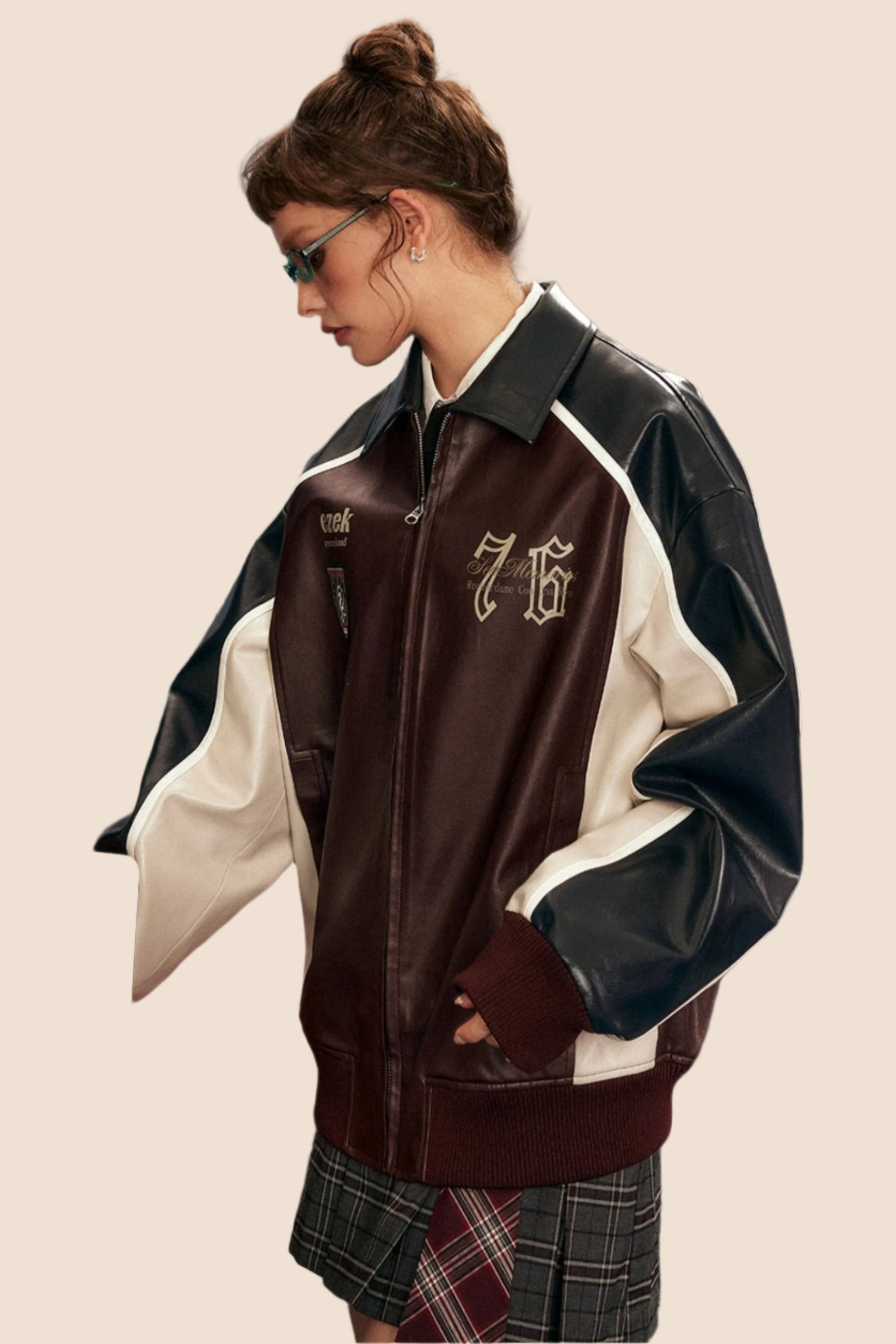 Vintage Dropped Sleeve Biker Jacket – UrbanSheek