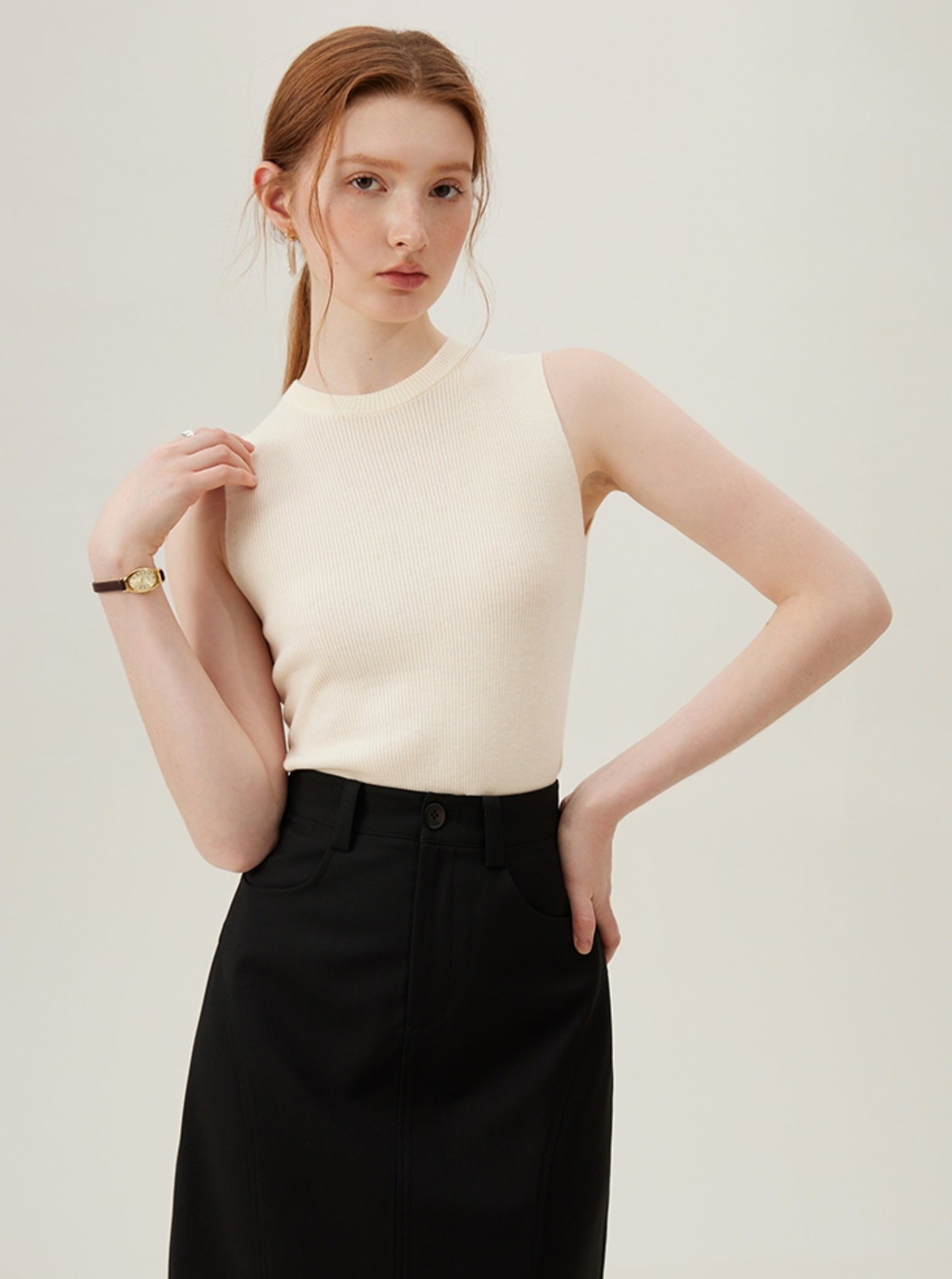 Sleeveless Layered Knitted Vest Top – UrbanSheek