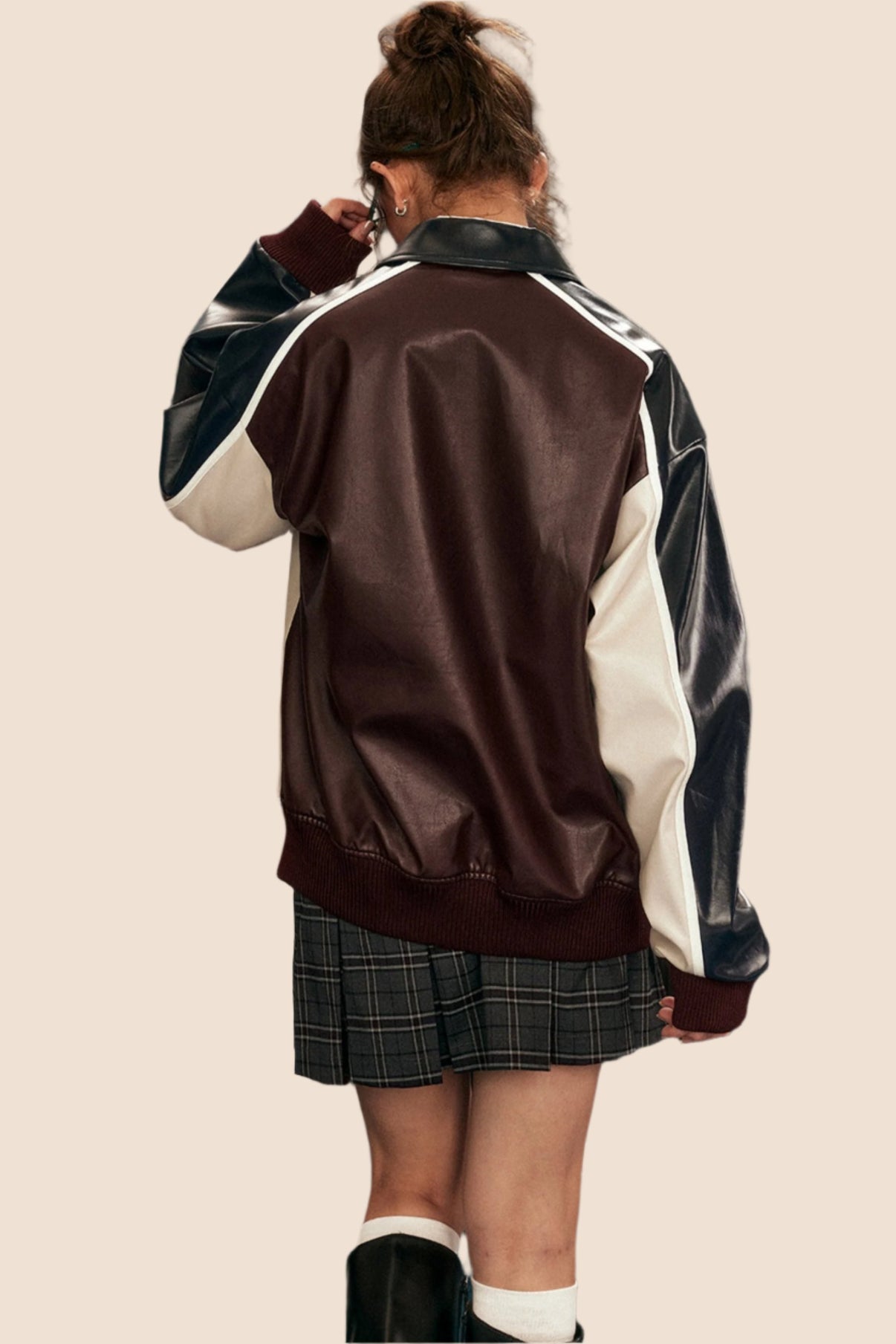 Vintage Dropped Sleeve Biker Jacket – UrbanSheek