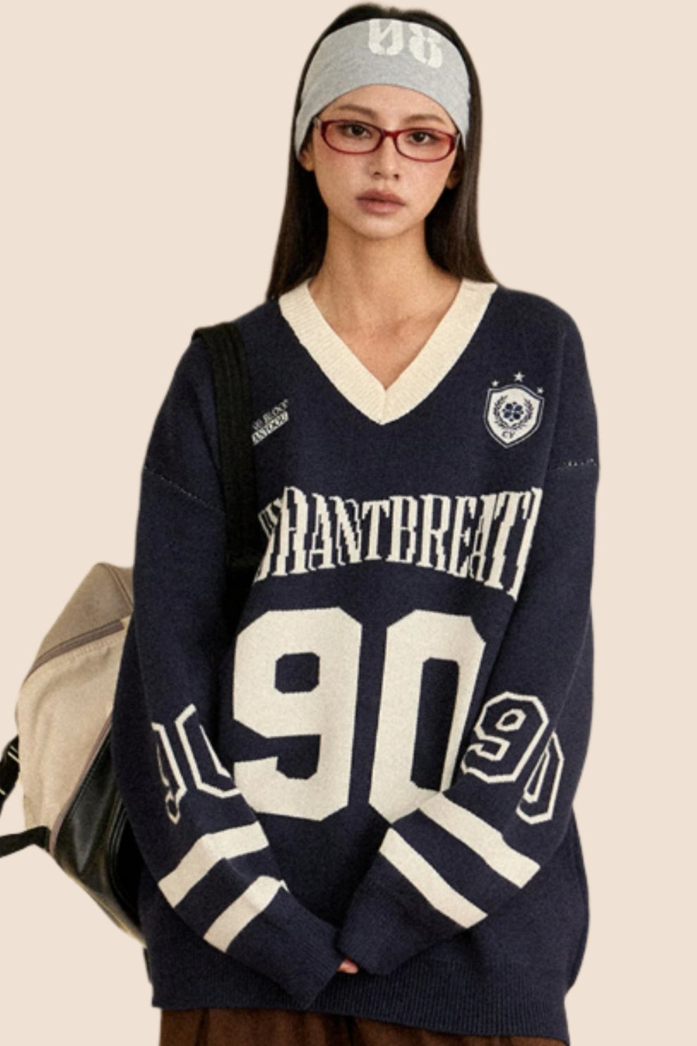 LOOSE FIT SPORTS KNIT SWEATER – UrbanSheek