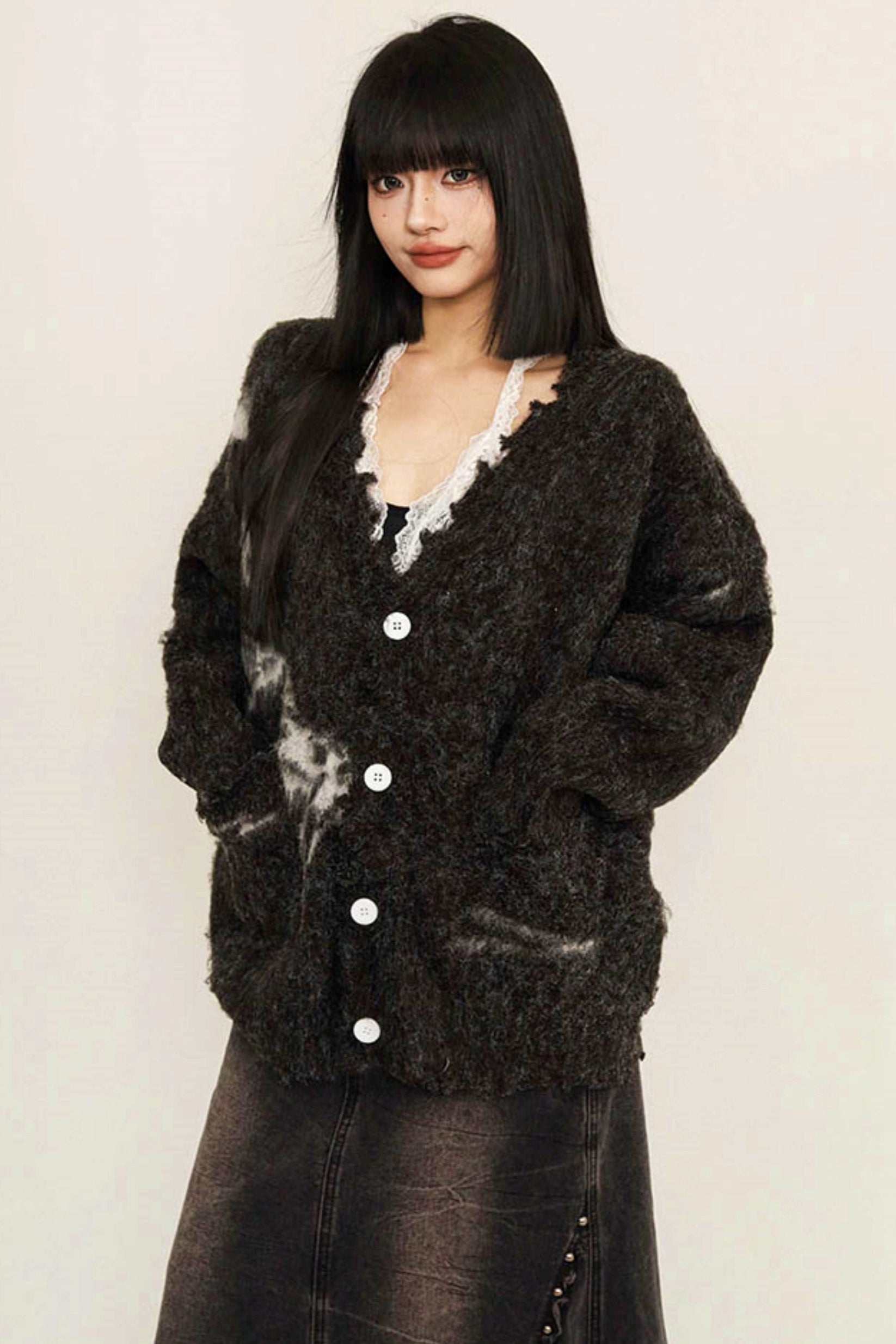 Versatile Frayed Knit Cardigan – UrbanSheek
