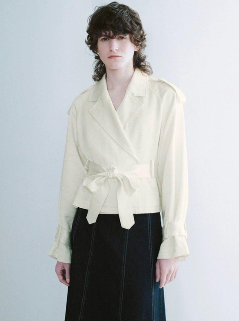 Strap Waist Lapel Jacket – UrbanSheek