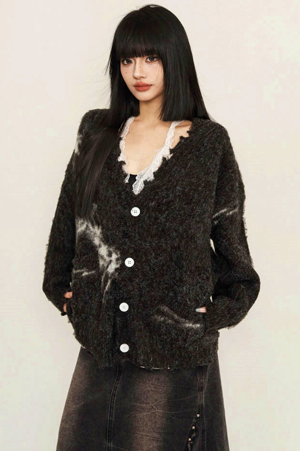 Versatile Frayed Knit Cardigan – UrbanSheek