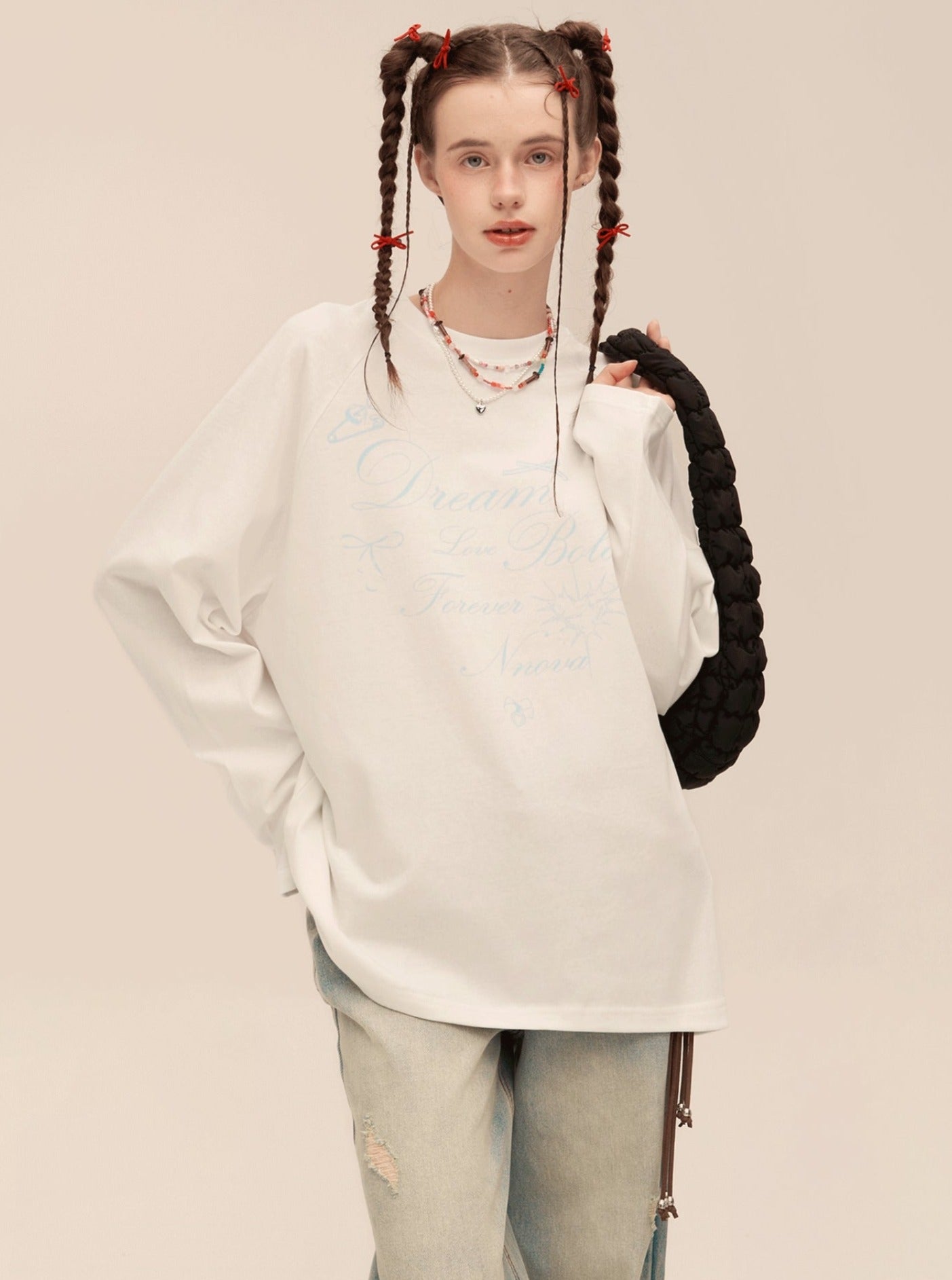 Lazy Fun Print Long Sleeve T-Shirt – UrbanSheek