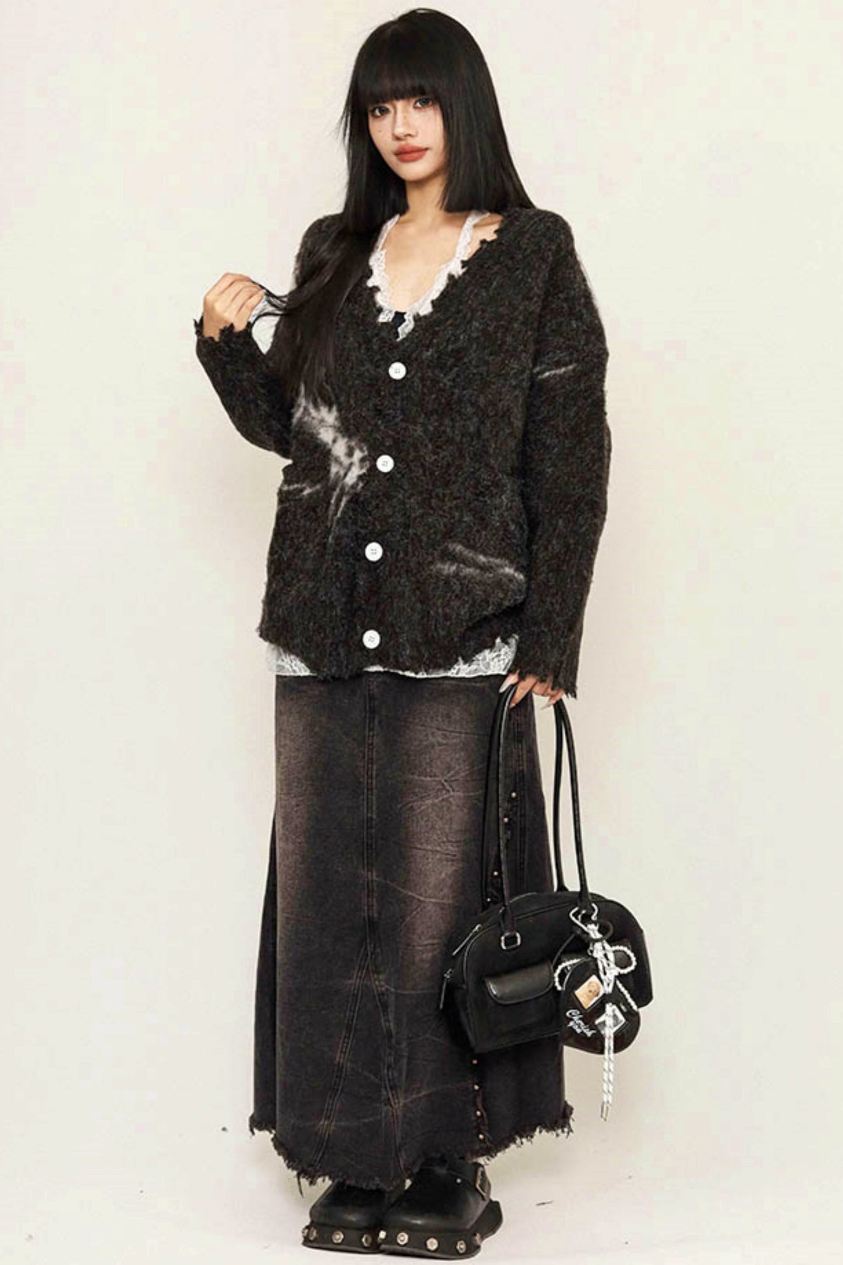 Versatile Frayed Knit Cardigan – UrbanSheek