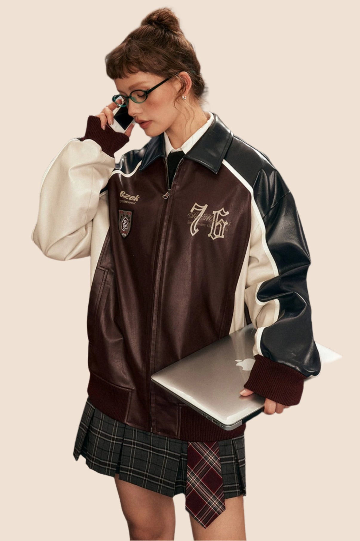 Vintage Dropped Sleeve Biker Jacket – UrbanSheek