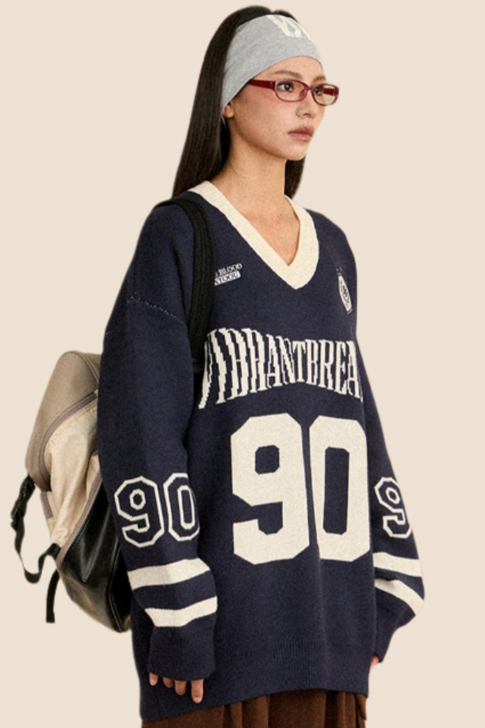LOOSE FIT SPORTS KNIT SWEATER – UrbanSheek