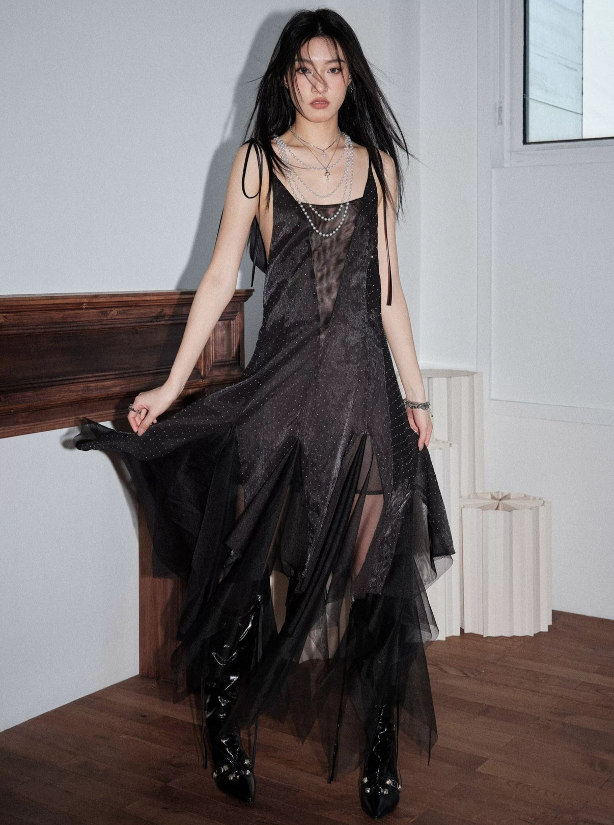 Layered Patchwork Irregular Dress – UrbanSheek