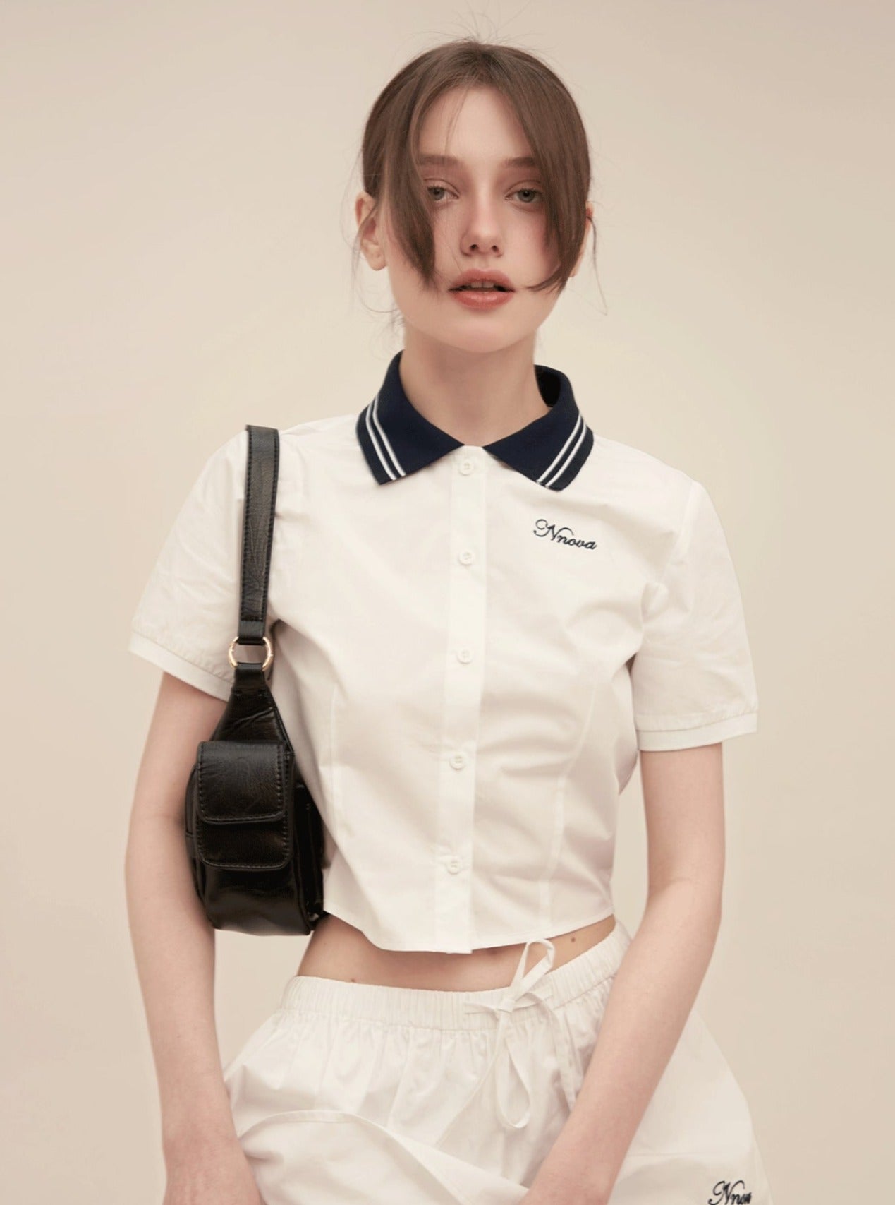 Preppy Short Sleeve Patchwork Set-Up – UrbanSheek