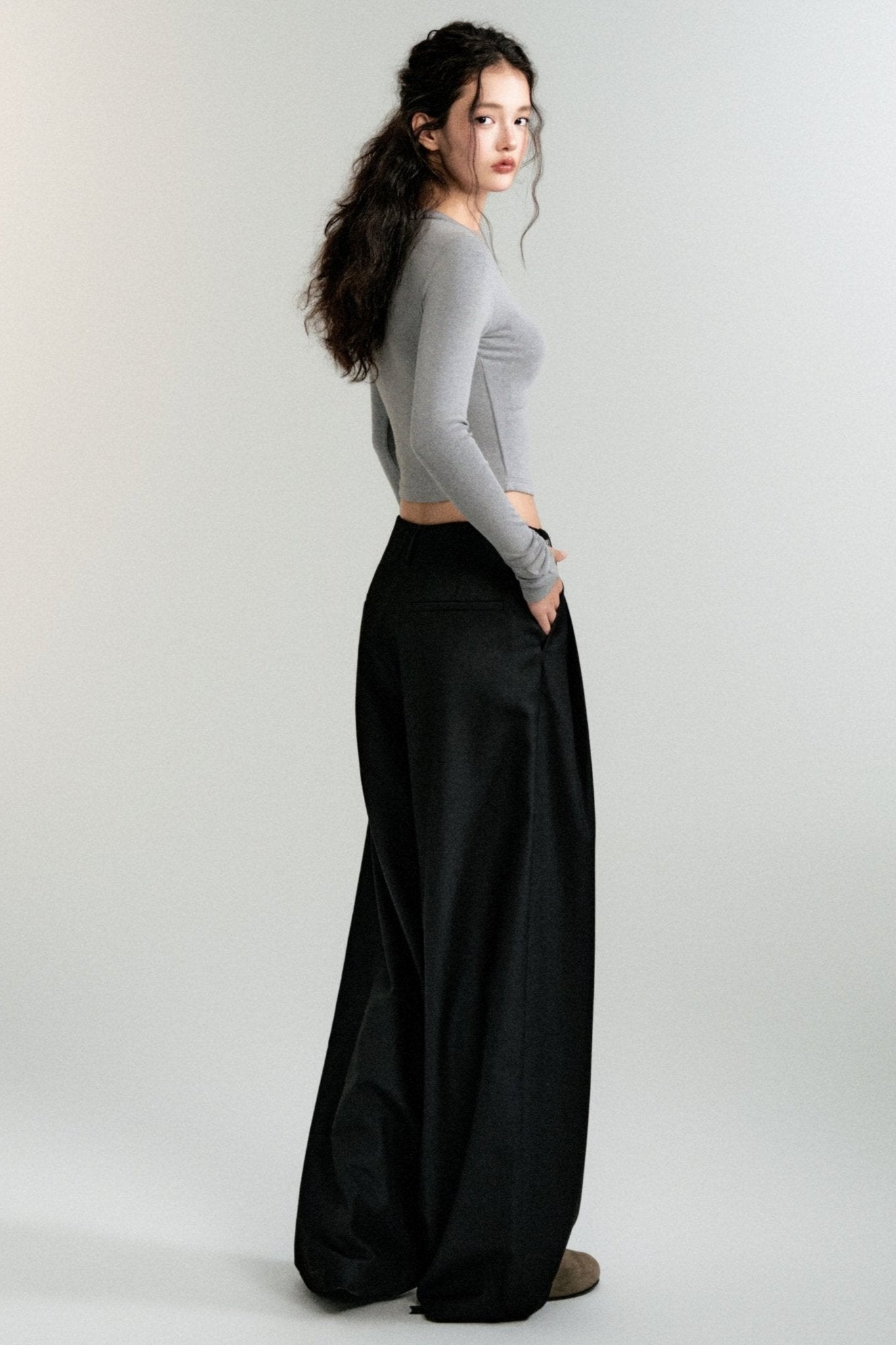 Loose Padded Shoulders Trousers Set-Up – UrbanSheek